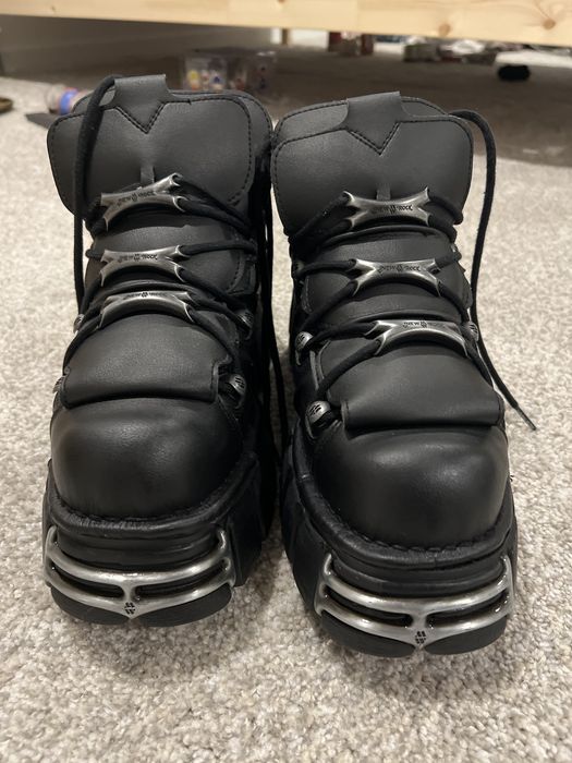 New Rock New Rock Tower Ankle Boots | Grailed