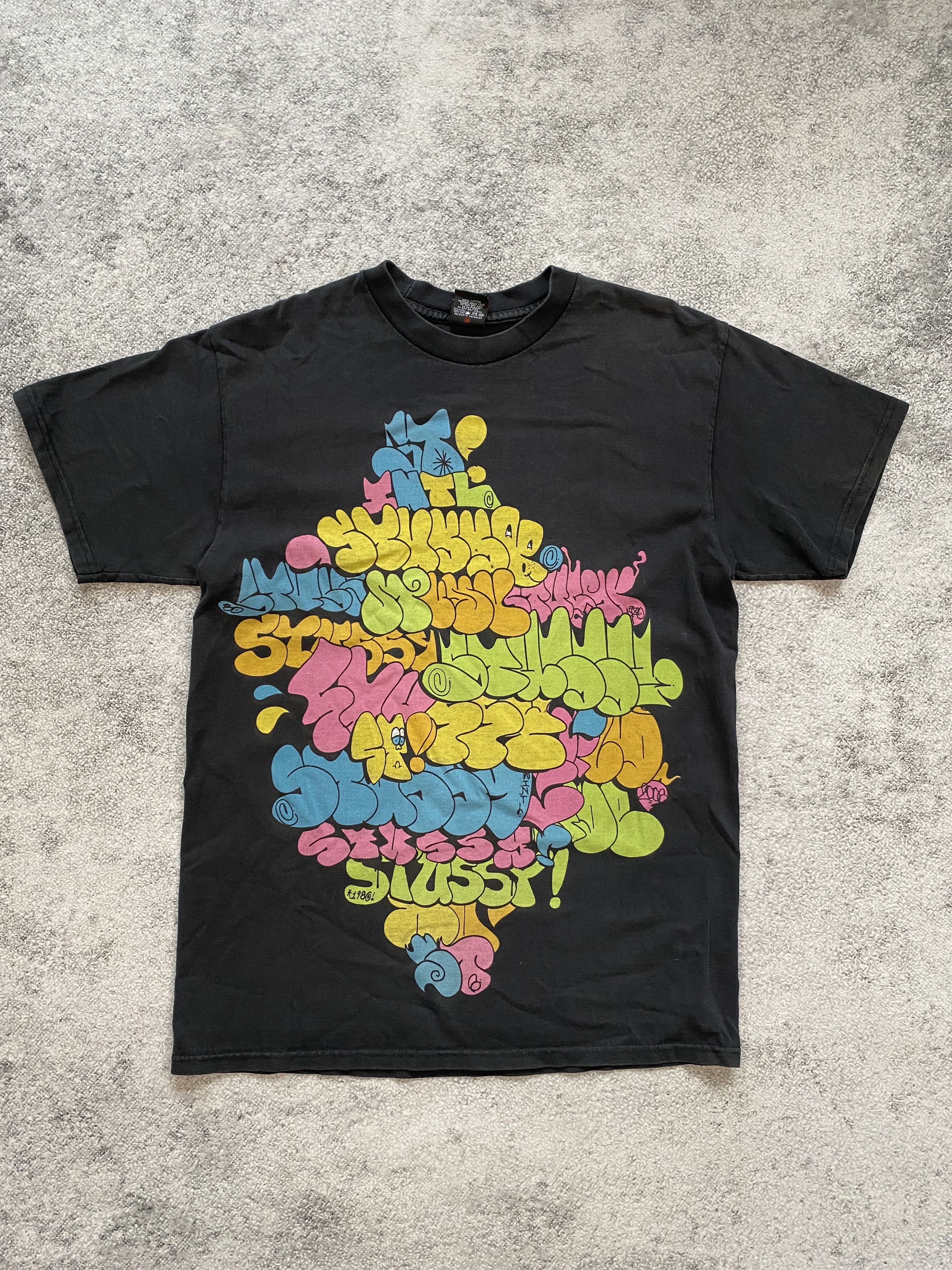 Stussy × Vintage 🚨SEND OFFERS🚨Vintage Stussy Graffiti Tee | Grailed