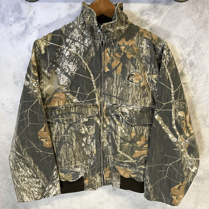 Vintage Bass Pro Camo Jacket Full Zip RedHead for Her M | Grailed