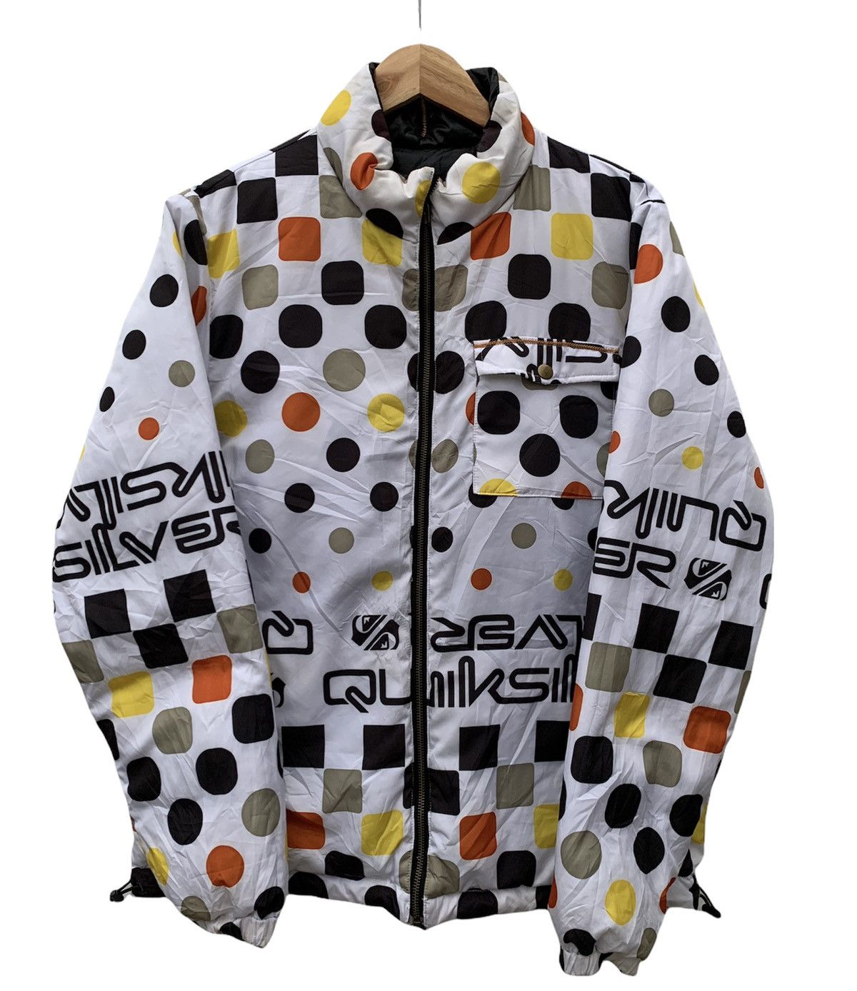 Quicksilver × Surf Style Vintage Reversible Quiksilver Puffer Jacket ...