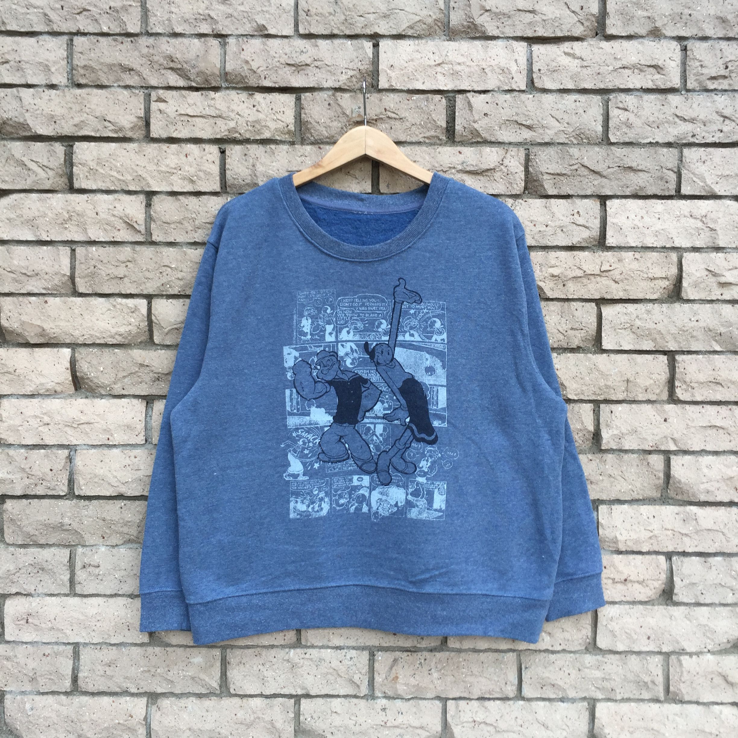 Cartoon Network × Uniqlo POPEYE sweatshirt spell out big design ...