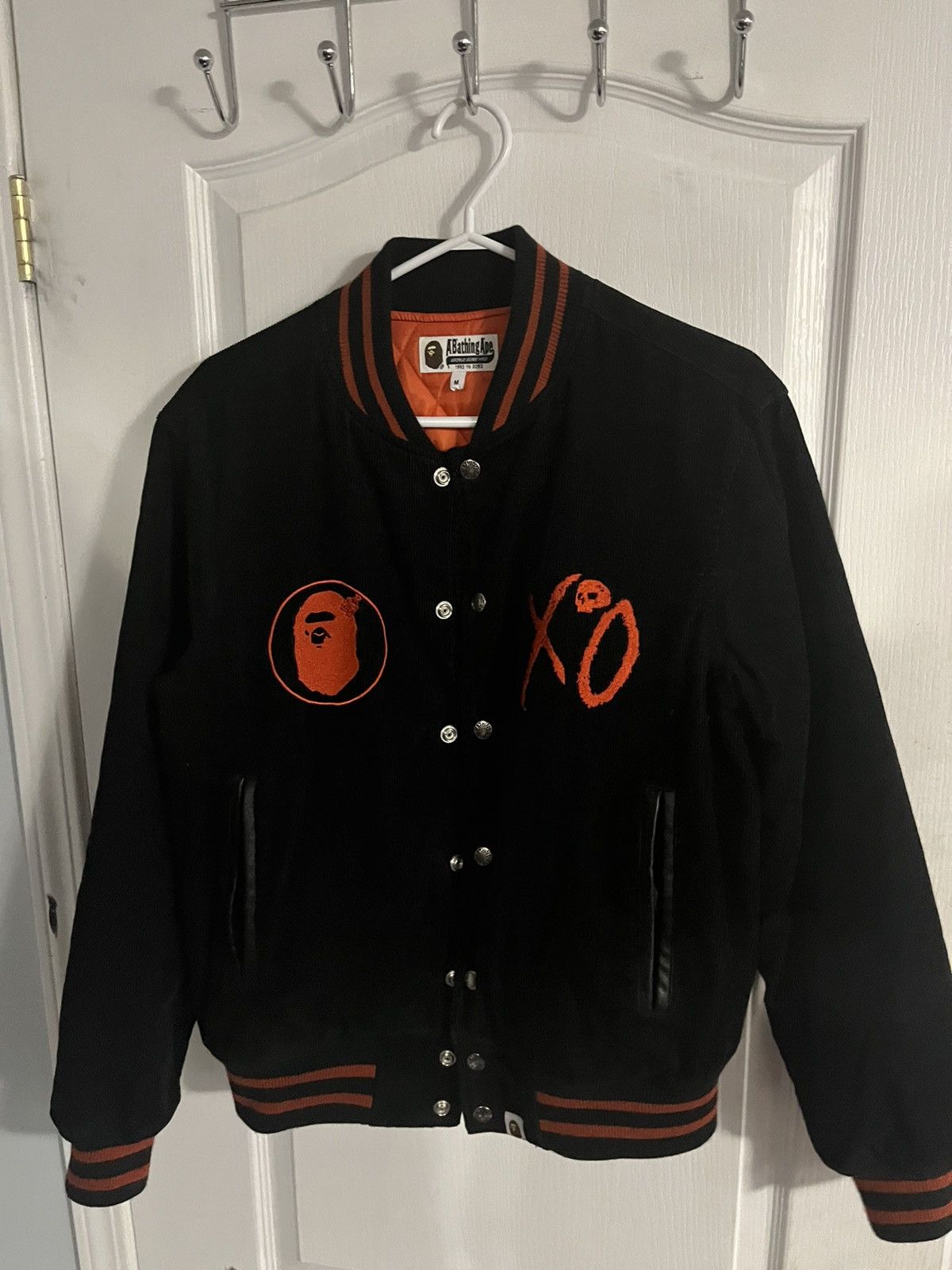 Bape × XO The Weeknd X A Bathing Ape XO Varsity Jacket | Grailed