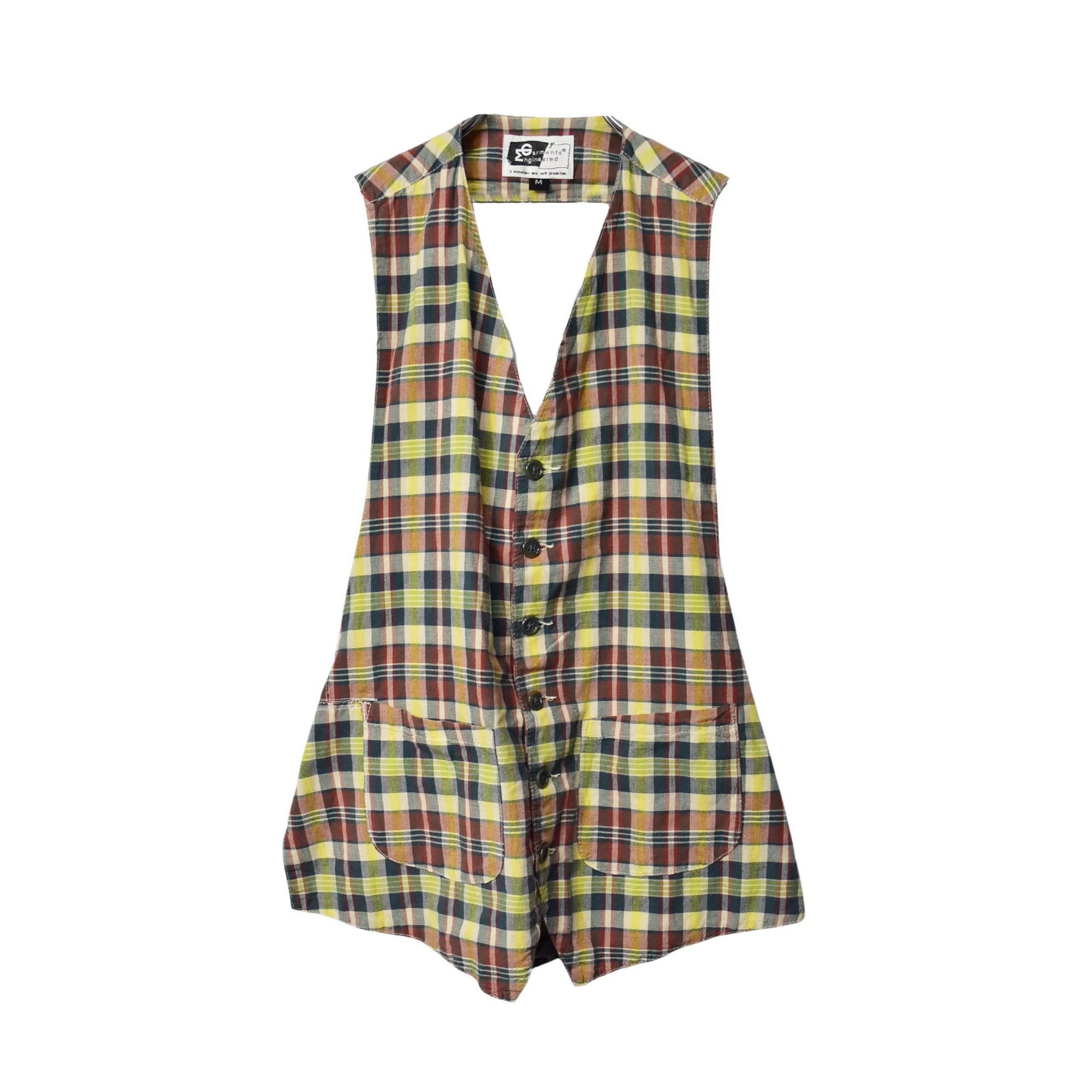 Engineered Garments Engineered Garments/checker work gilet vest/20949 ...
