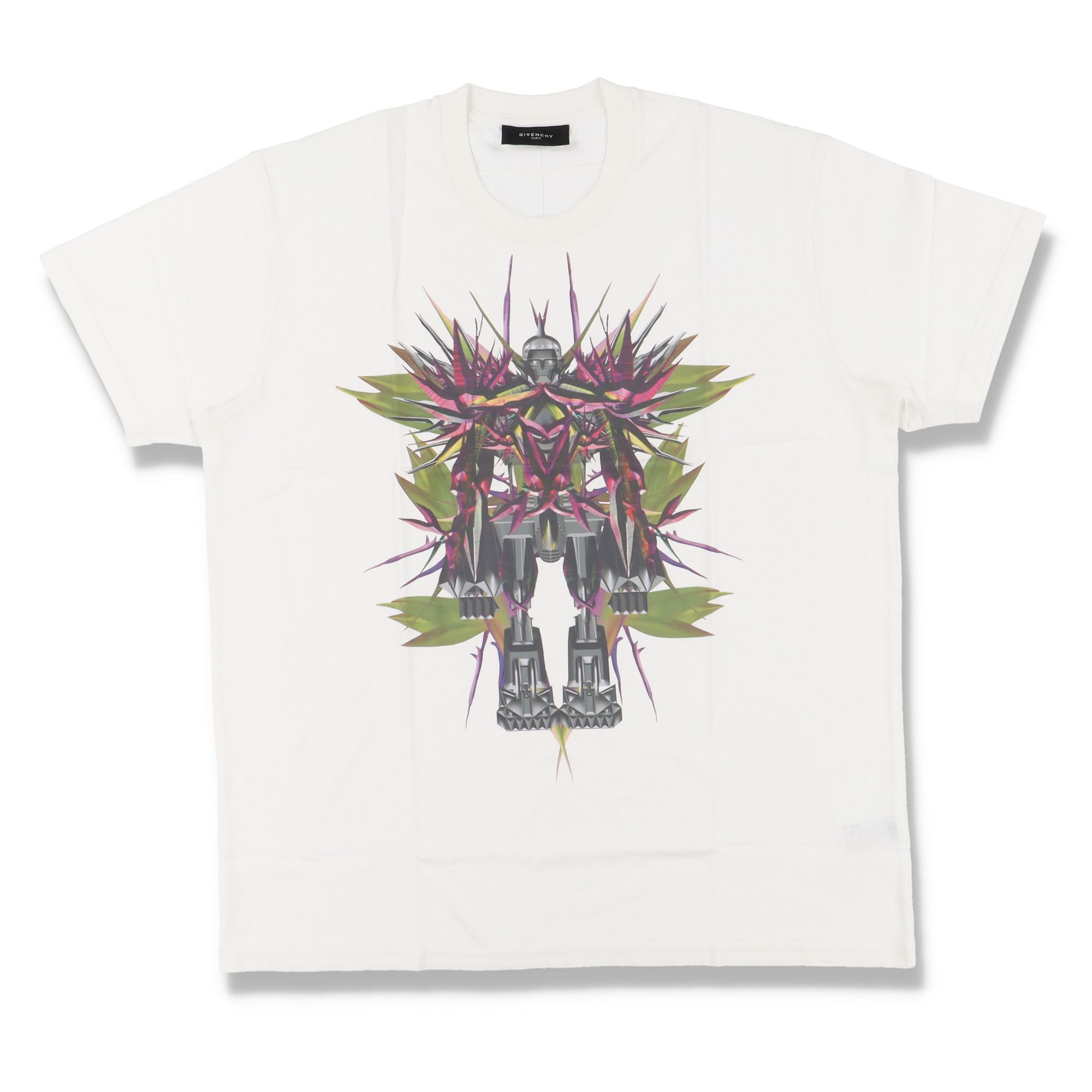 Givenchy White Birds of Paradise Robot T-Shirt | Grailed