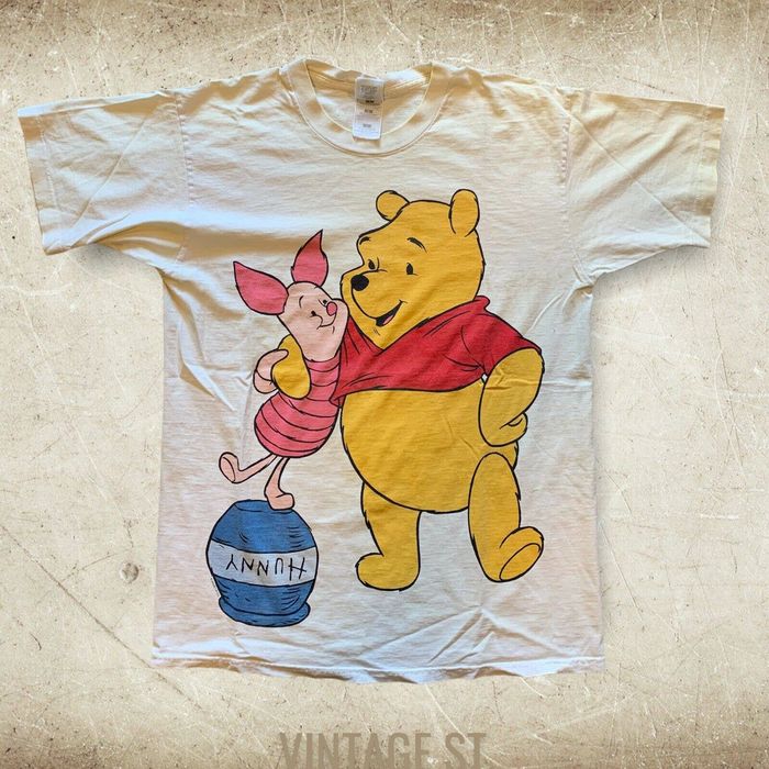 Vintage Vintage Winnie The Pooh T Shirt Mens L Short Sleeve Pooh 90s