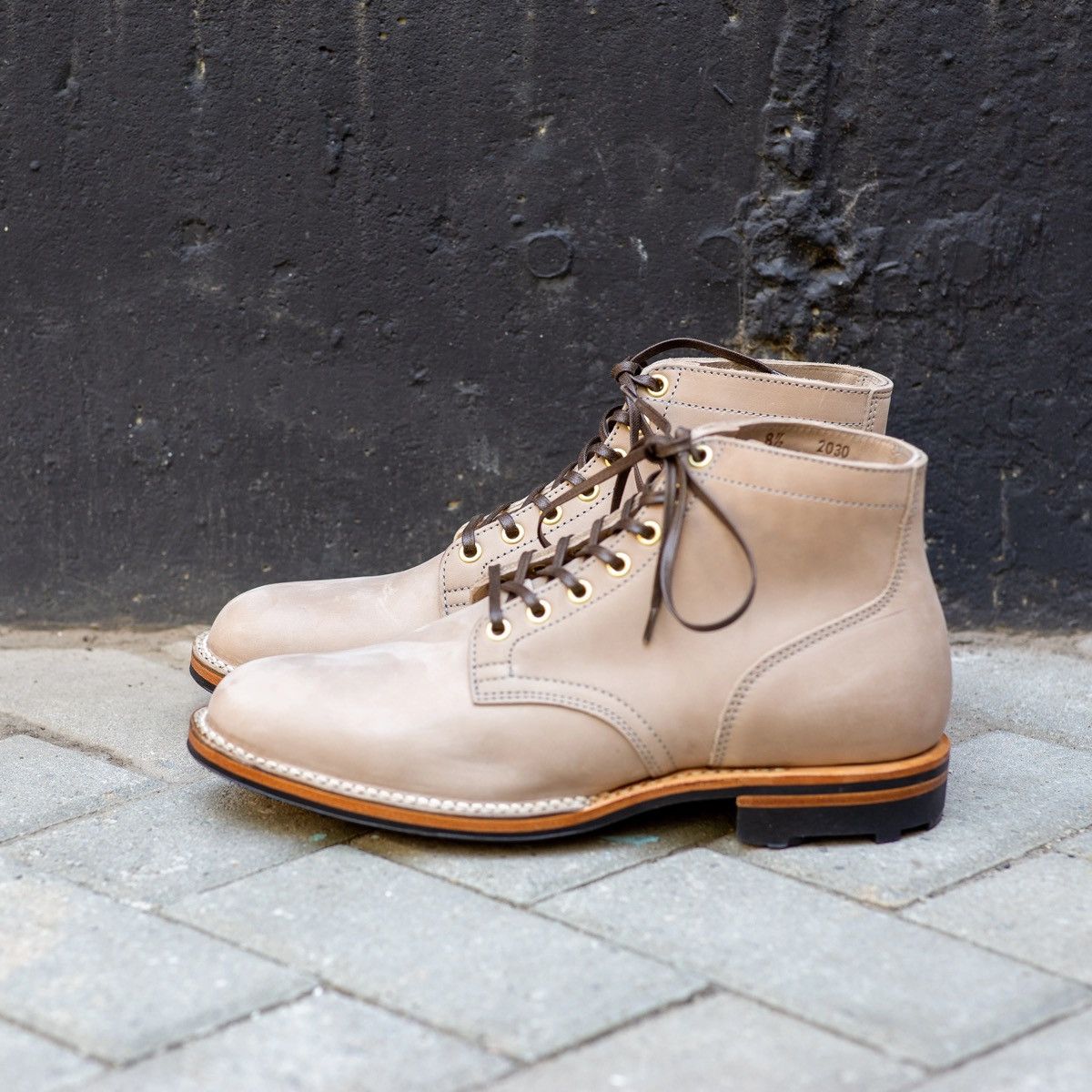 Viberg Viberg Maryam Light Grey Horsebutt Service Boot | Grailed
