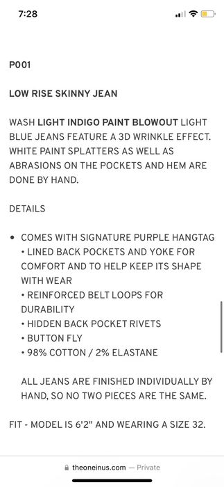Purple Purple Light Indigo Paint Blowout Jeans P001-LIA | Grailed