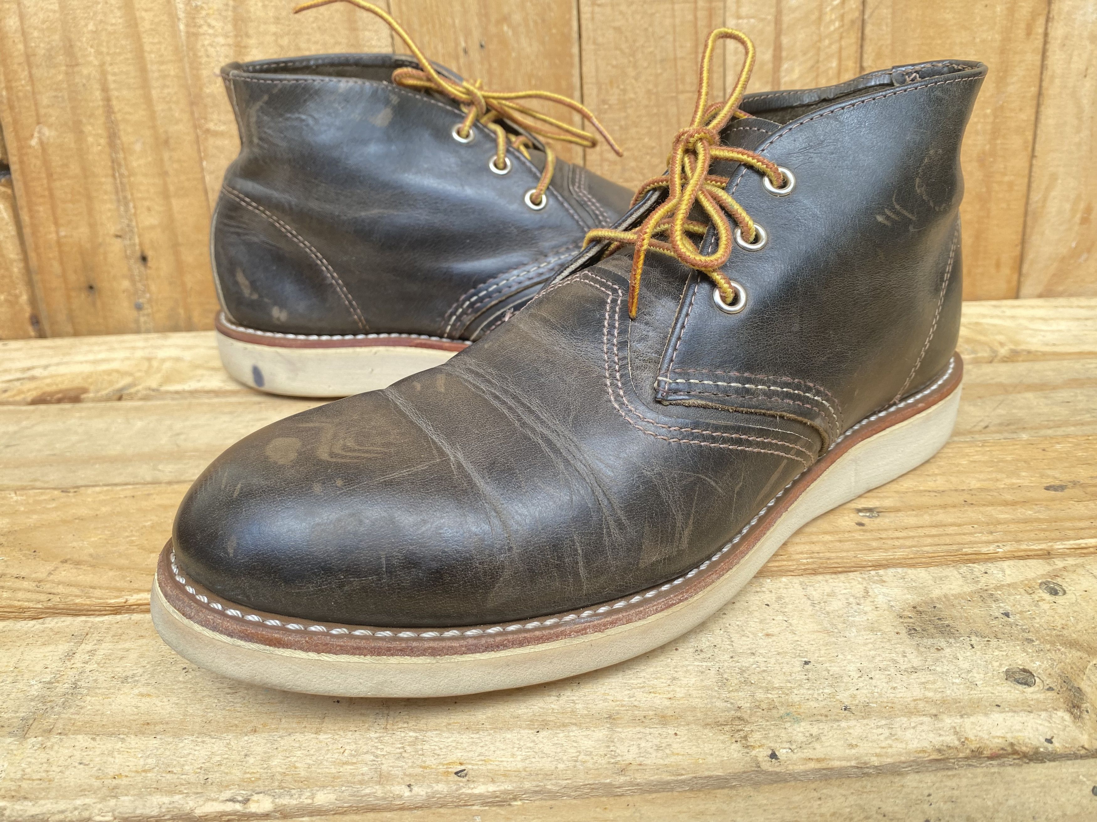 Red Wing Red Wing 3150 Heritage Chukka Charcoal Black | Grailed