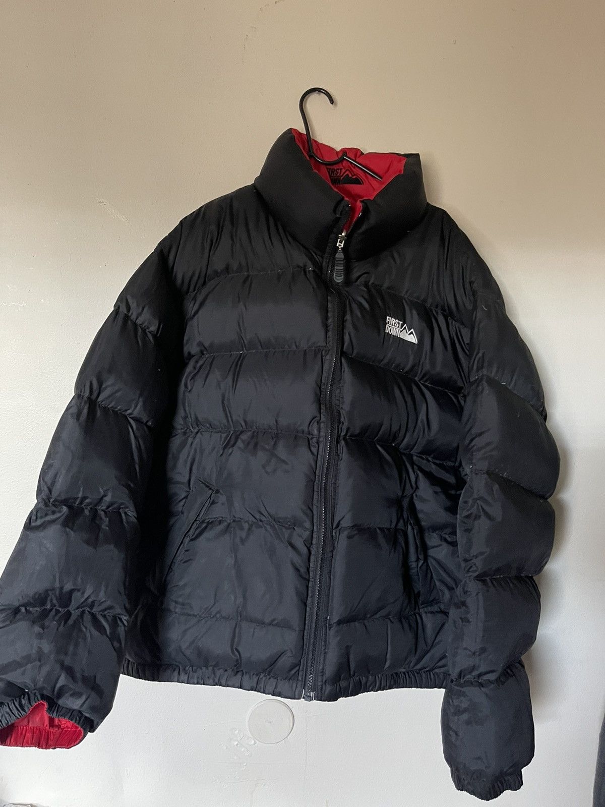Streetwear × Vintage First Down Reversible Puffer Jacket | Grailed