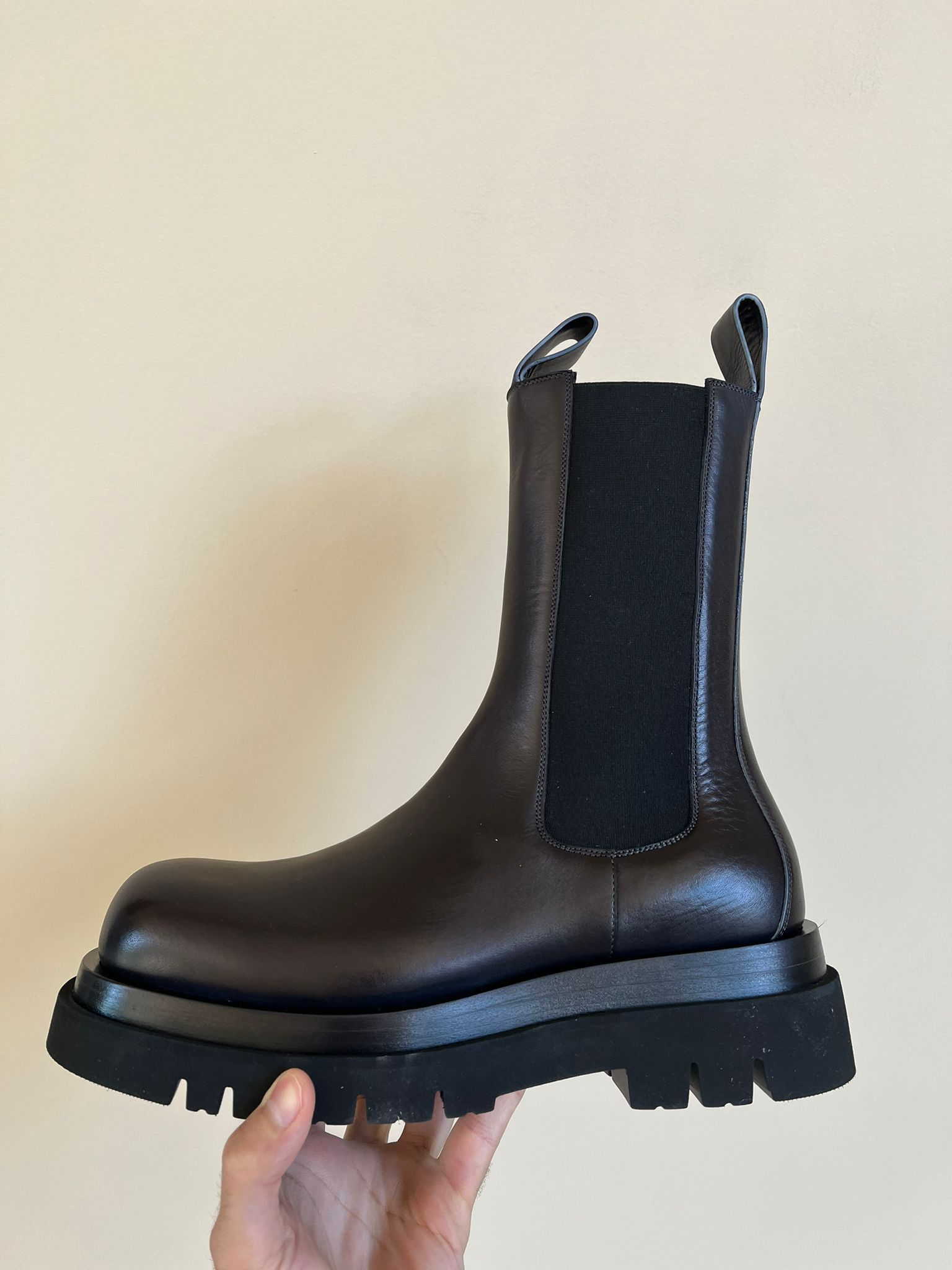 Bottega Veneta BV Lug Boots in Dark Brown Color | Grailed