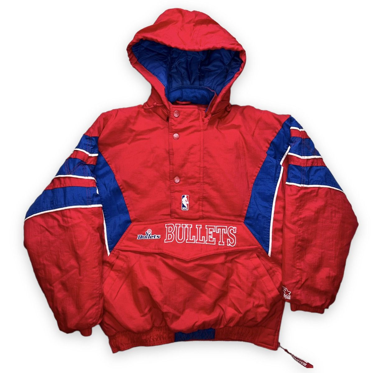 Vintage Vintage NBA Starter Anorak Puffer Jacket Washington Bullets ...