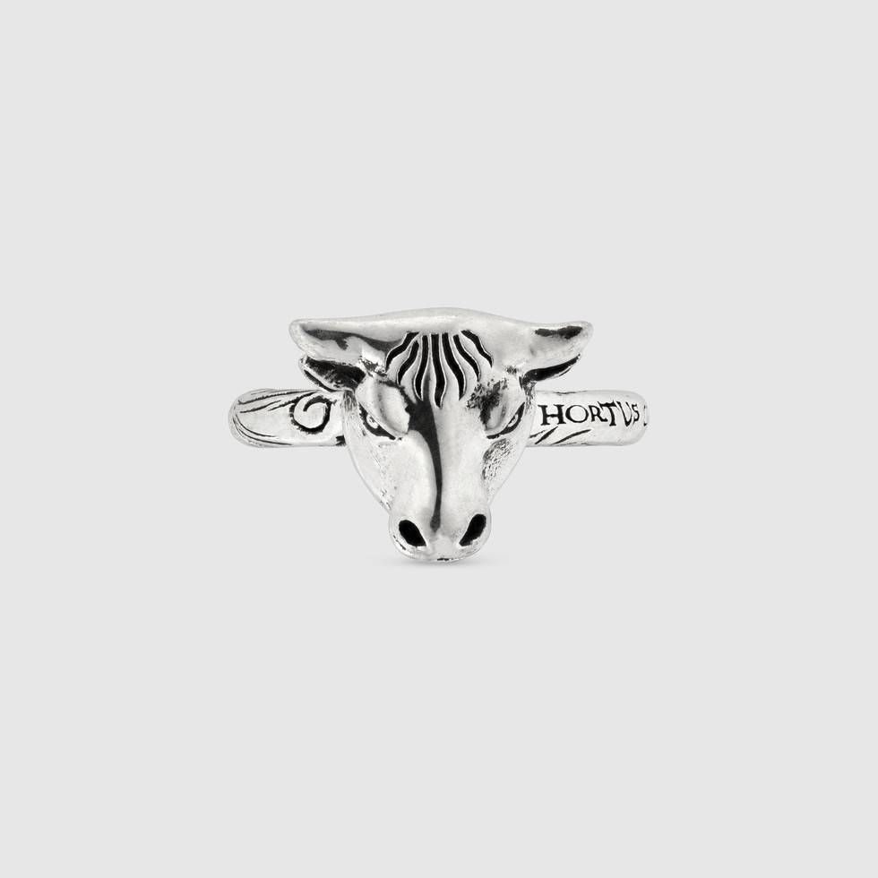 Gucci Gucci .925 Silver Anger Forest Bull Ring | Grailed