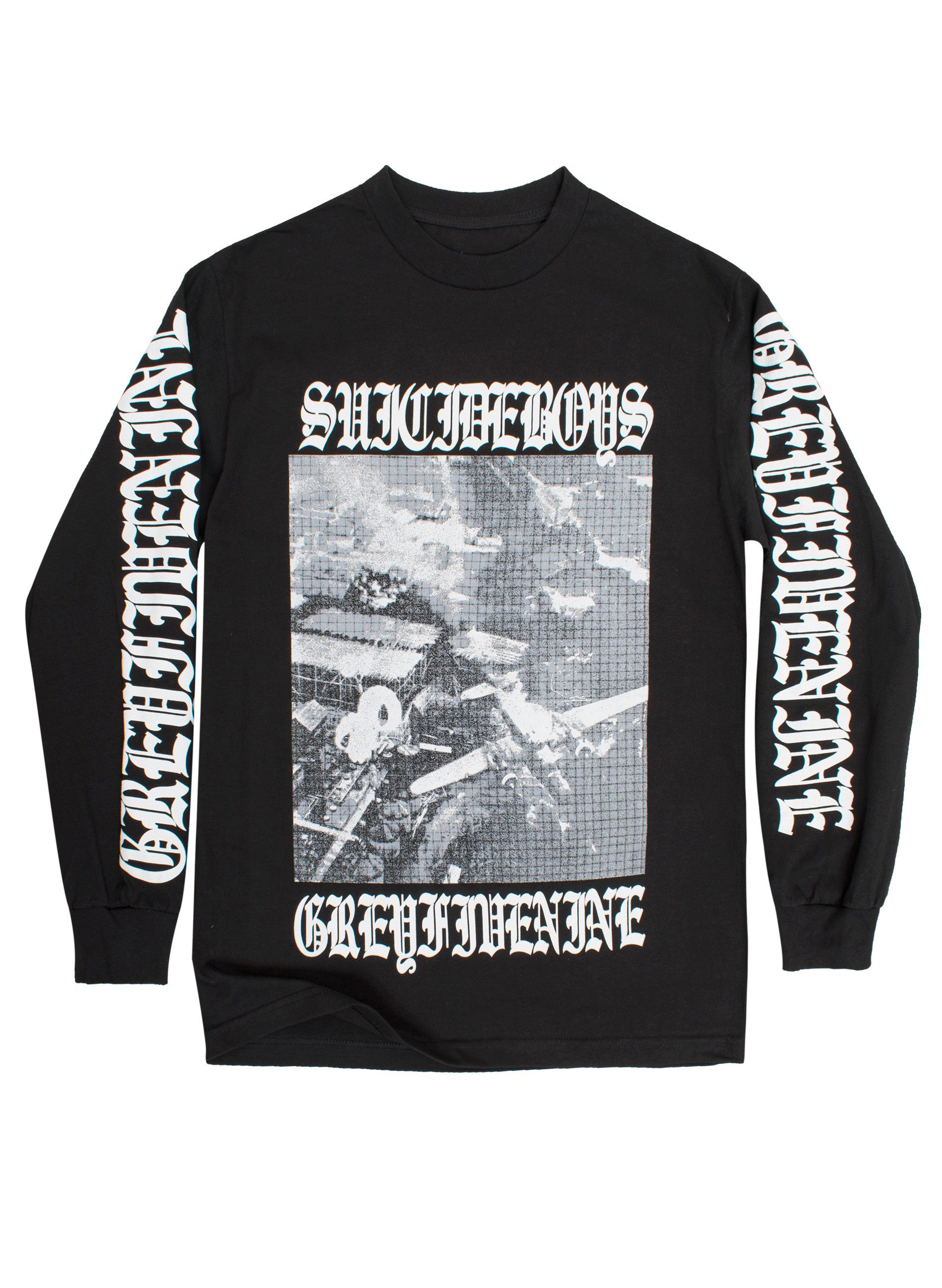 Fuck The Population × G59 Records G59 Suicideboys Greyday Tour Merch Black L/S T-Shirt MEDIUM ...
