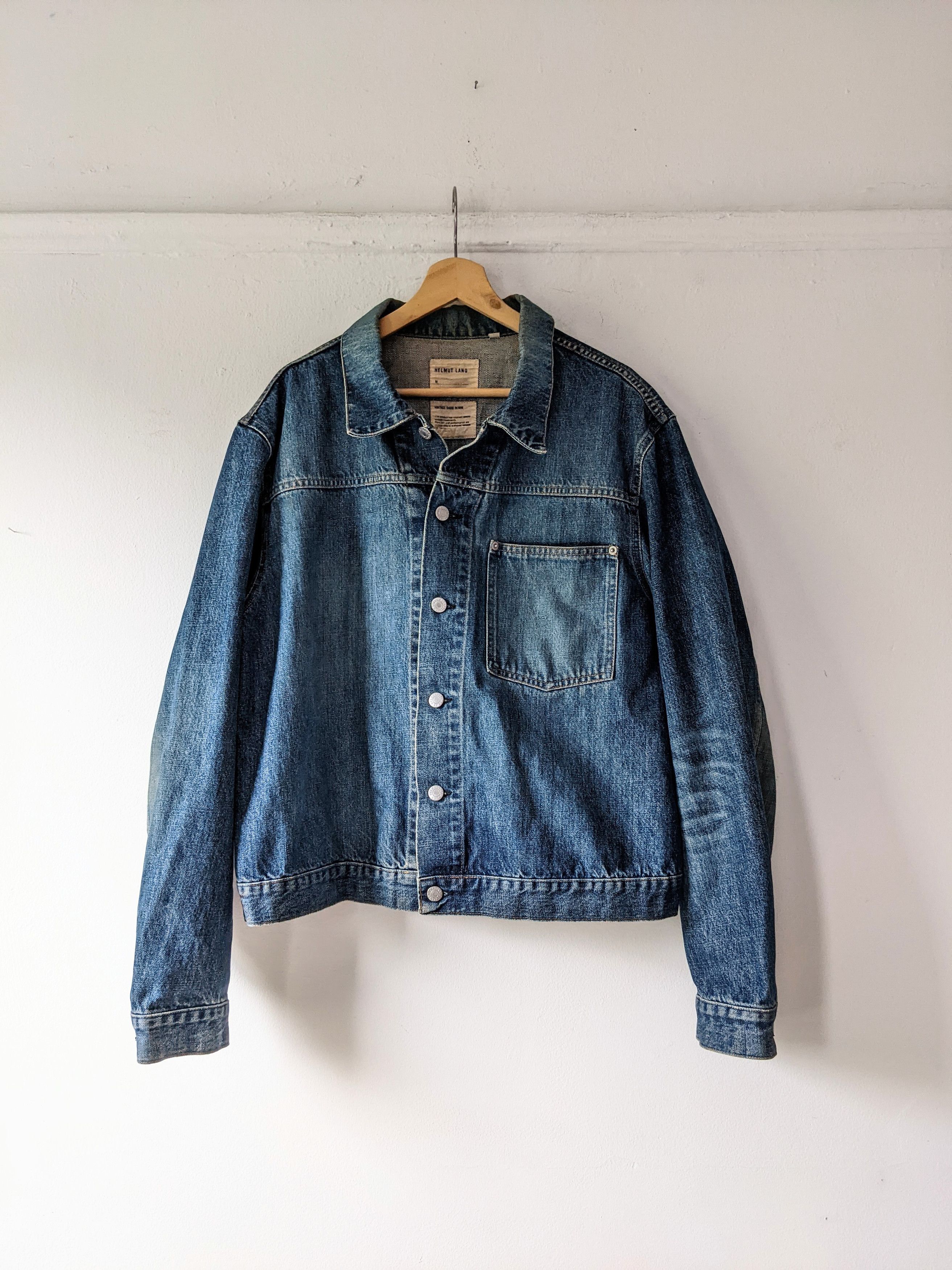 Helmut Lang 1998 One Pocket Denim Trucker Jacket | Grailed