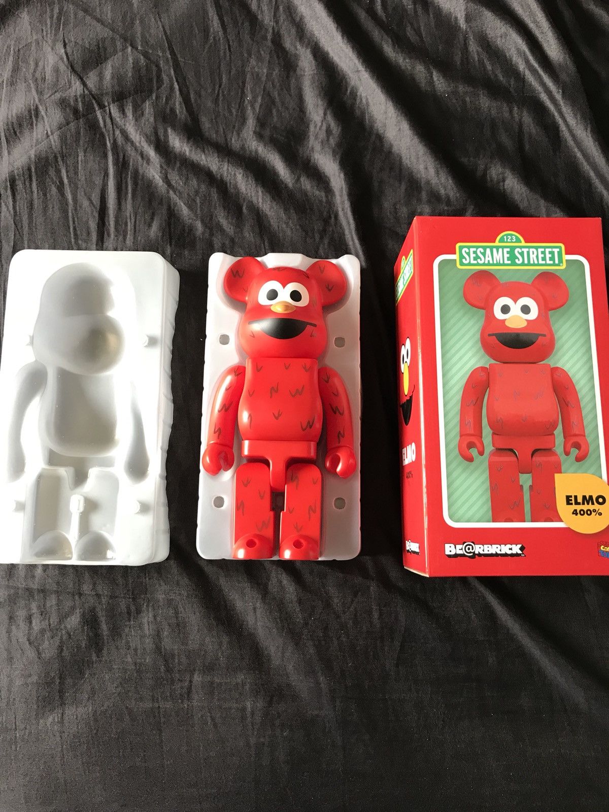 Medicom Bearbrick Bear brick 400% Sesame Street - Elmo | Grailed