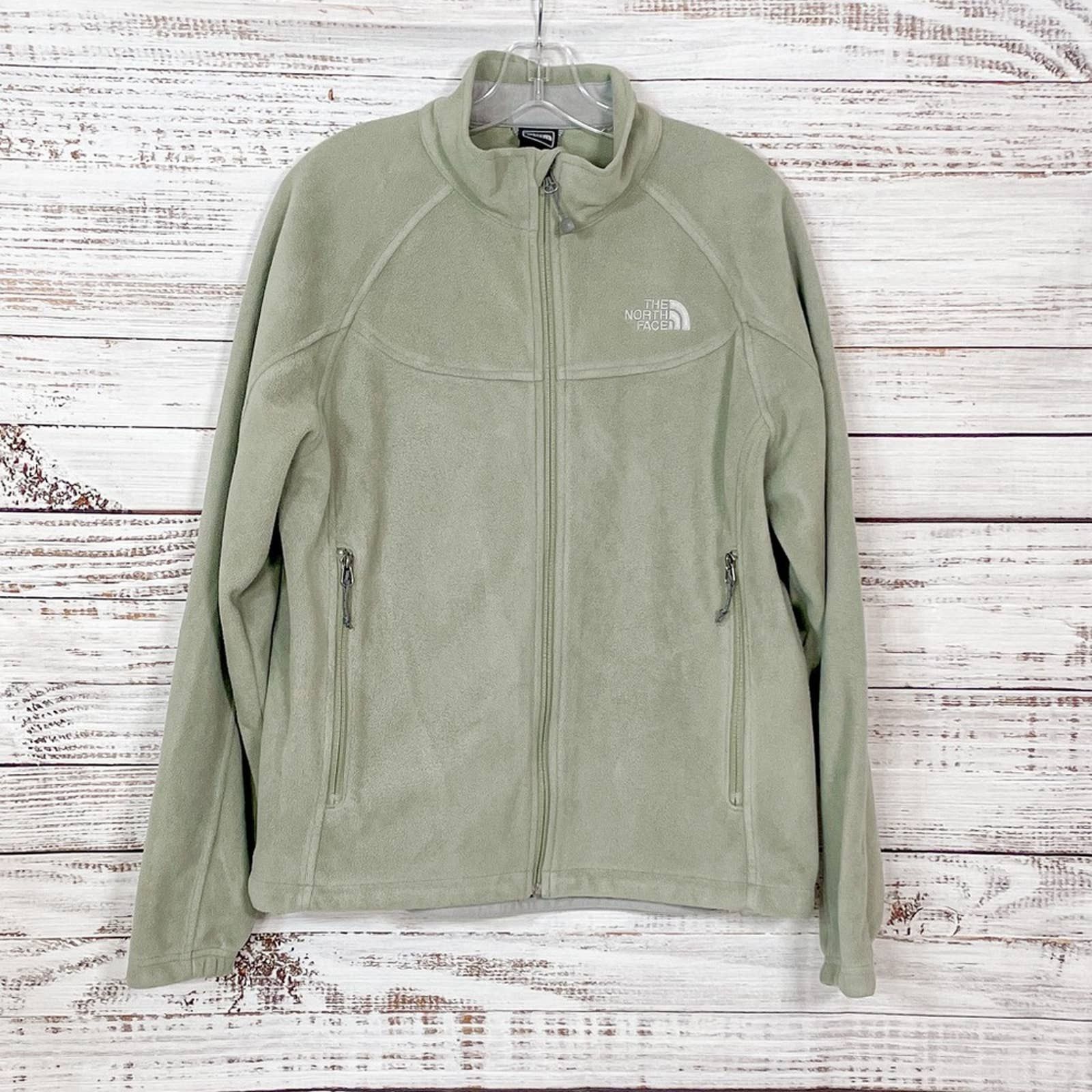 The North Face The North Face Windwall Sage Green Fleece Jacket, EUC ...