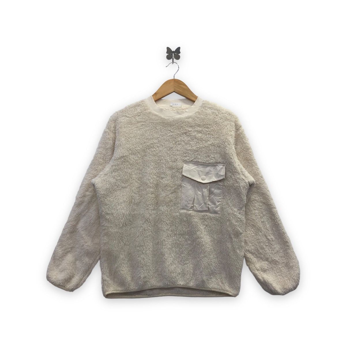 Japanese Brand ‘Rare!! GU Fleece Zipped up With Button Pocket | Grailed