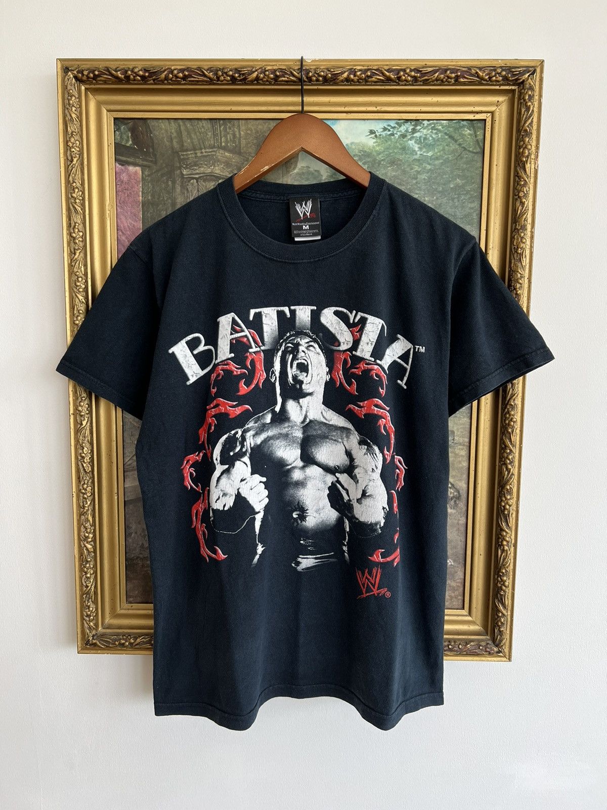 Vintage Vintage 2007 Batista WWE Black Tee (Triple H John Cena) | Grailed