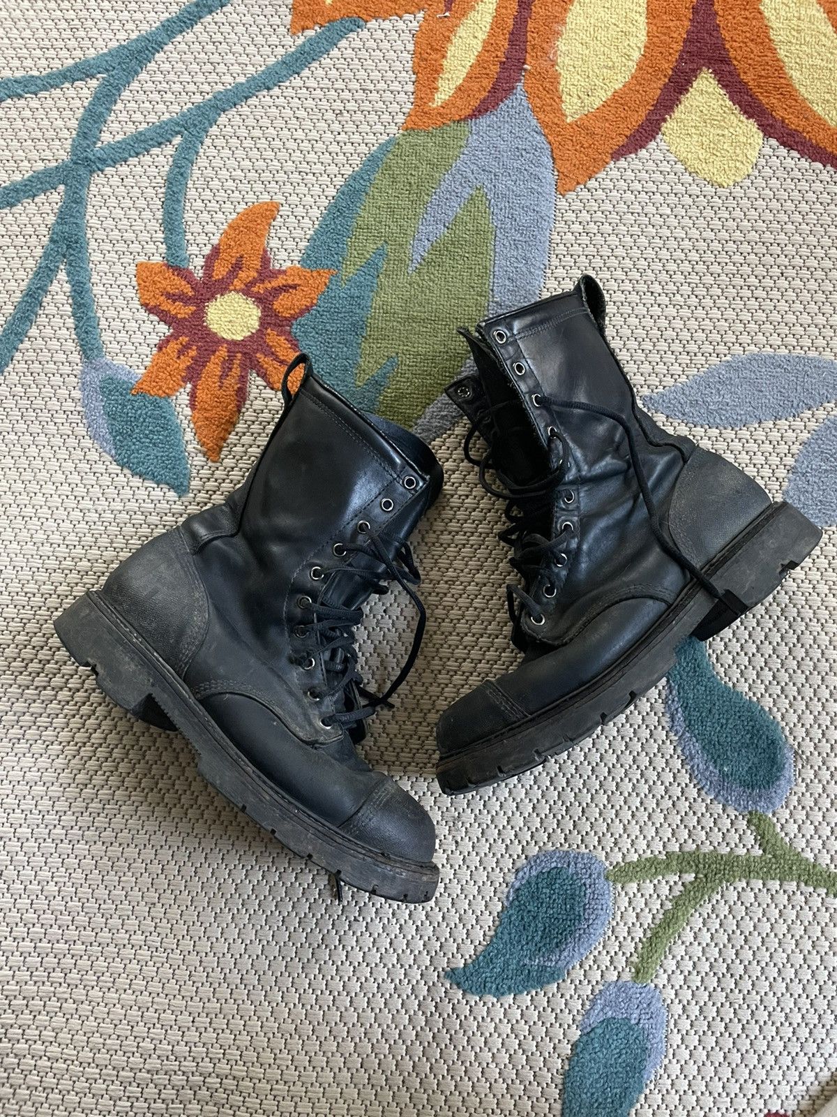 Vintage Combat Boots Made in USA 1990s | Grailed