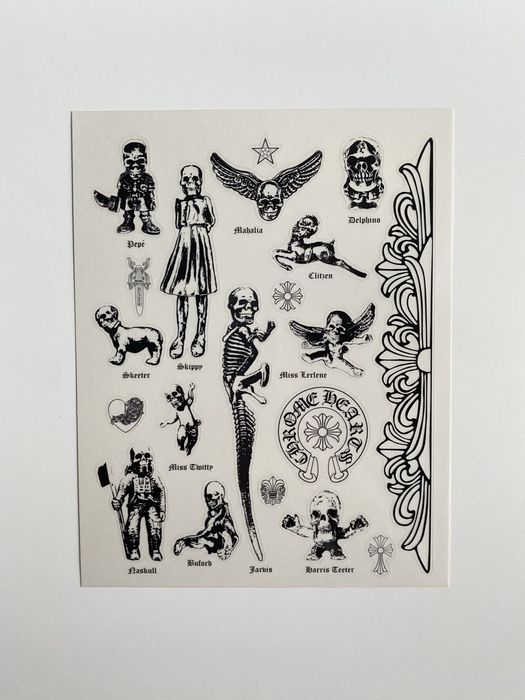 Chrome Hearts Chrome Hearts Foti Rare Sticker Pack | Grailed