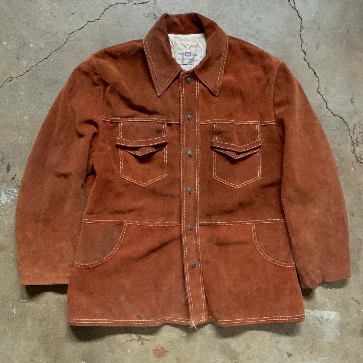 Vintage 1970’s Vintage Burnt Suede Chore Coat | Grailed