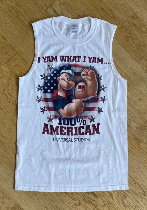 Vintage 🇺🇦Vintage Cartoons🇺🇦 Sailor Popeye Tank Top Big Print | Grailed