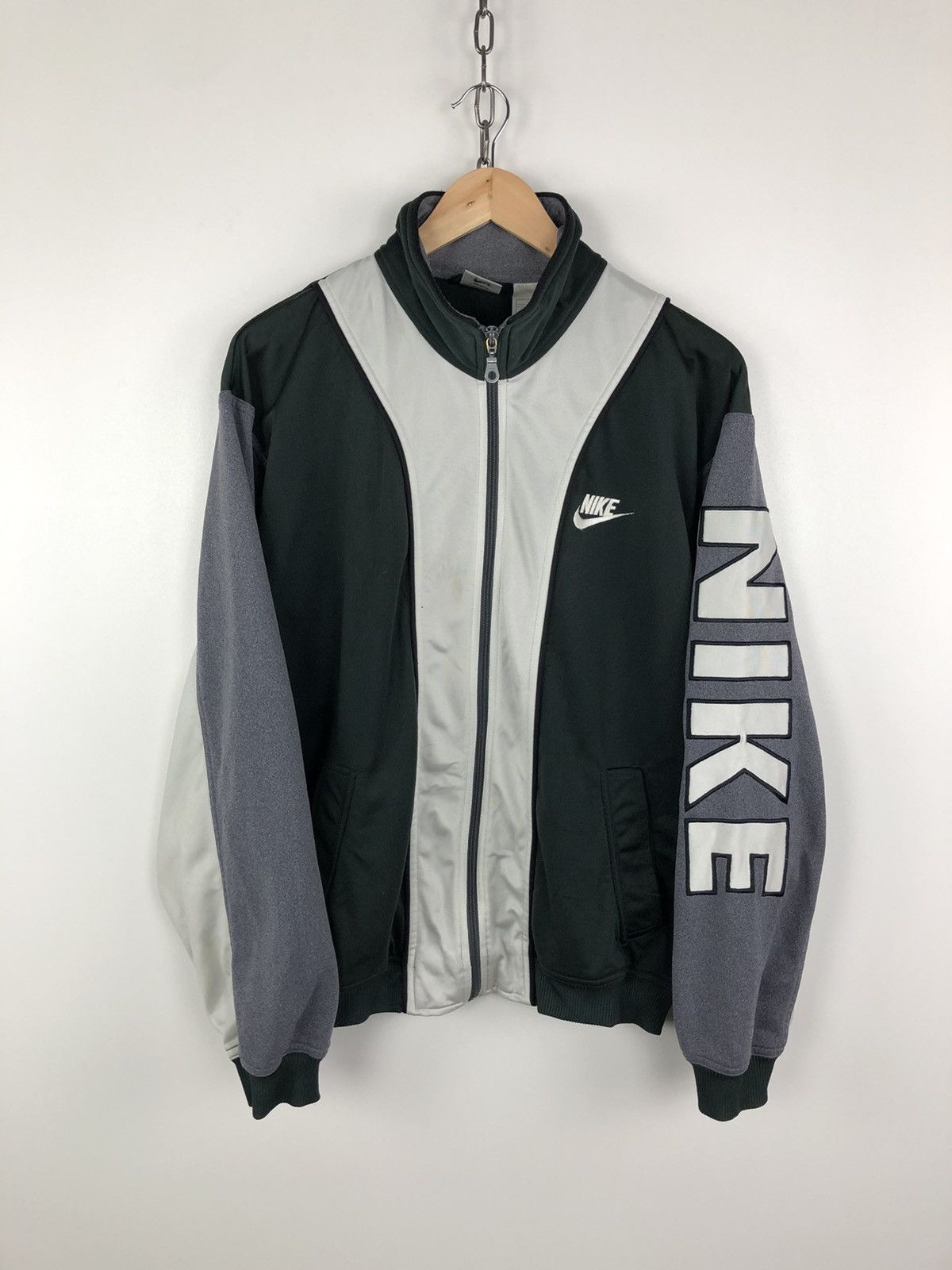 Nike Vintage Nike Jacket Big Logo 90s Nike Track Top Size M | Grailed