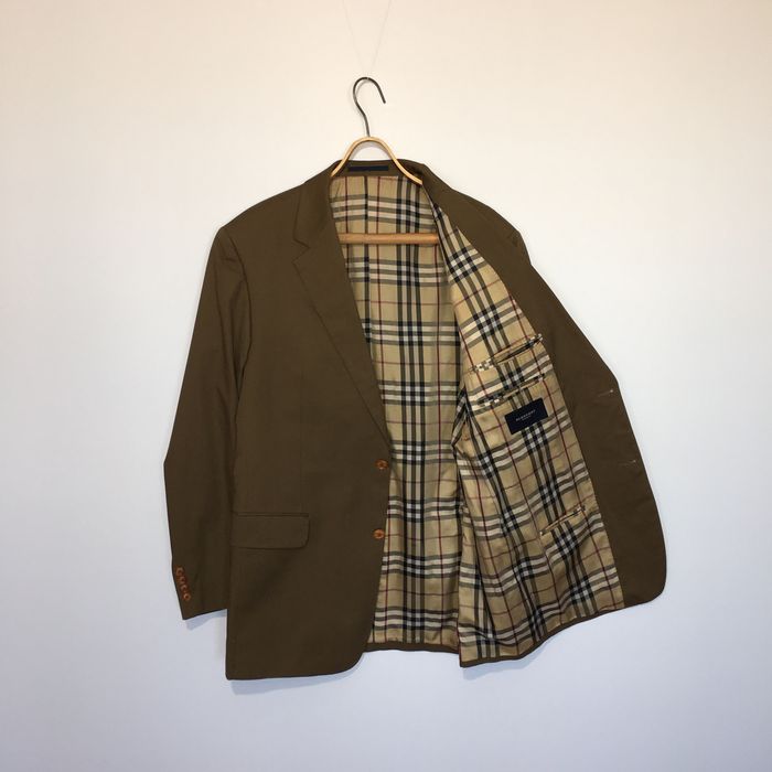 Vintage Vintage Burberry Nova Check Lining Brown Blazer Jacket | Grailed