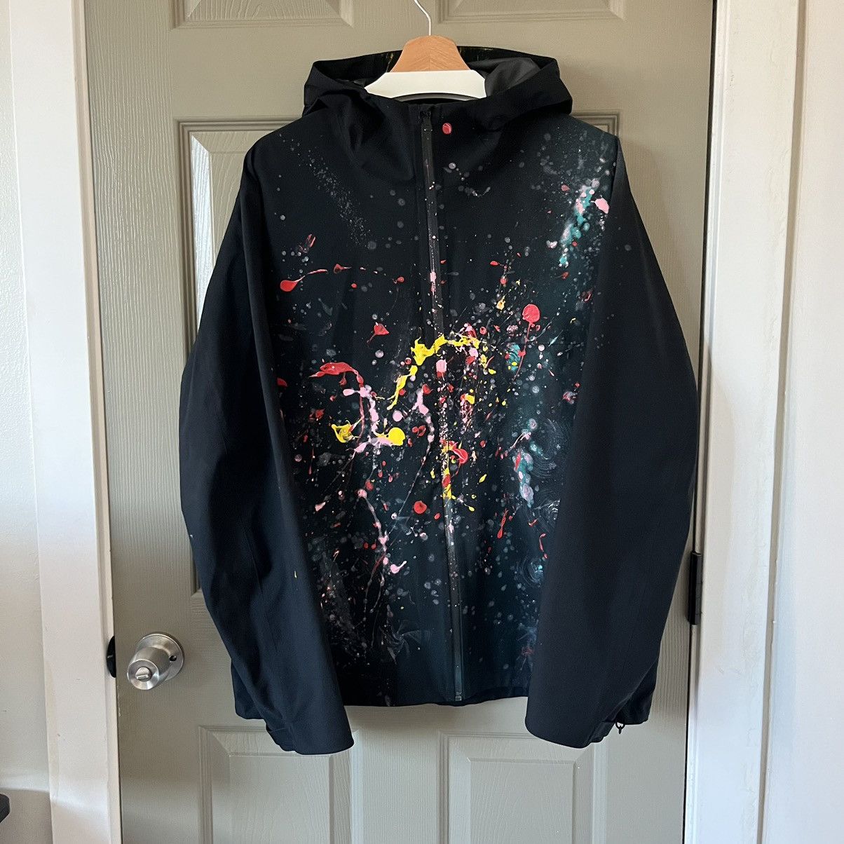 Japanese Brand Paint splatter light parka | Grailed