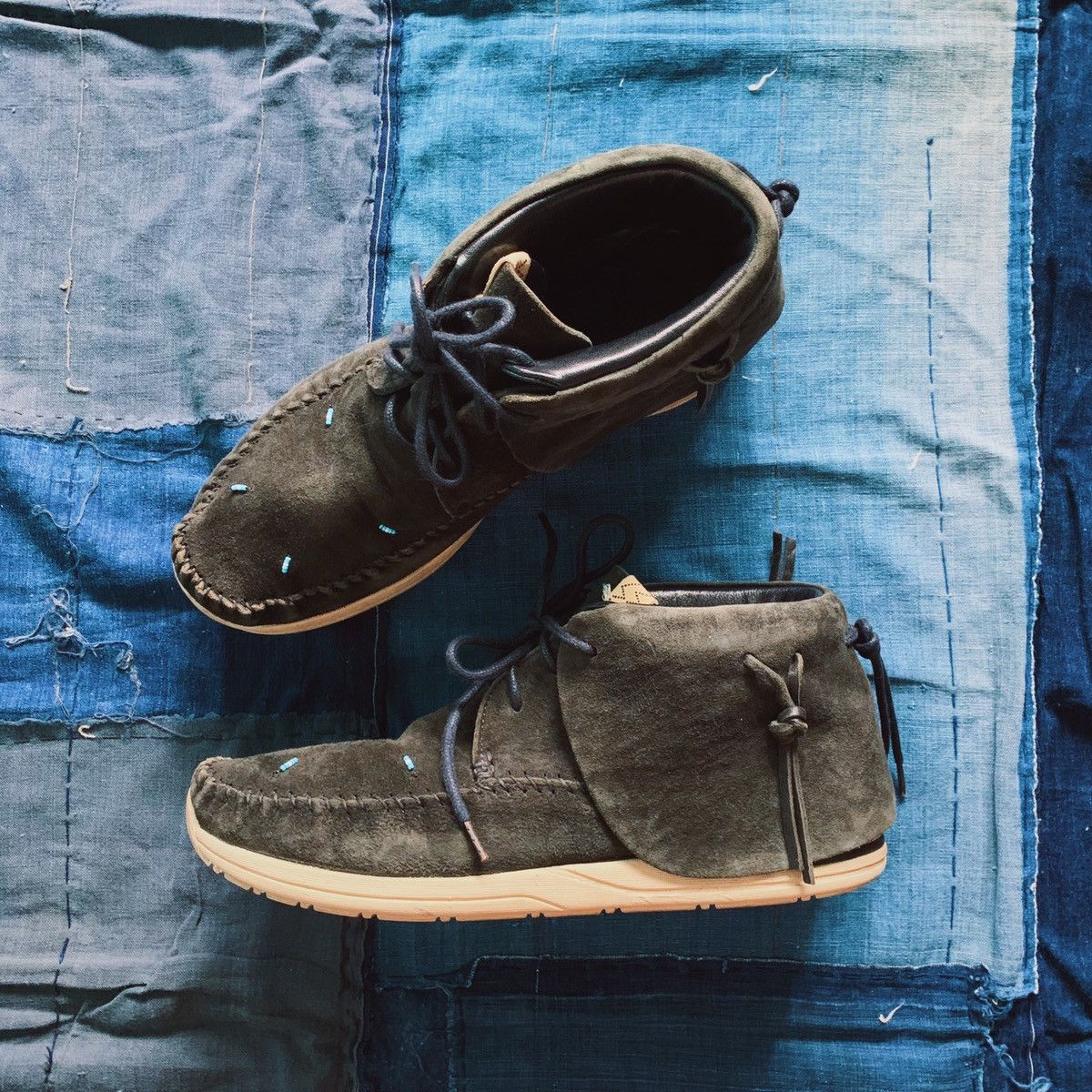 Visvim FBT lhamo folk lamb suede | Grailed
