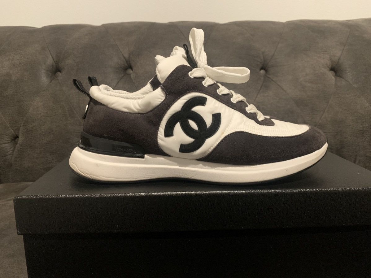 Chanel *RARE* Chanel Runner Sneaker White/Black | Grailed