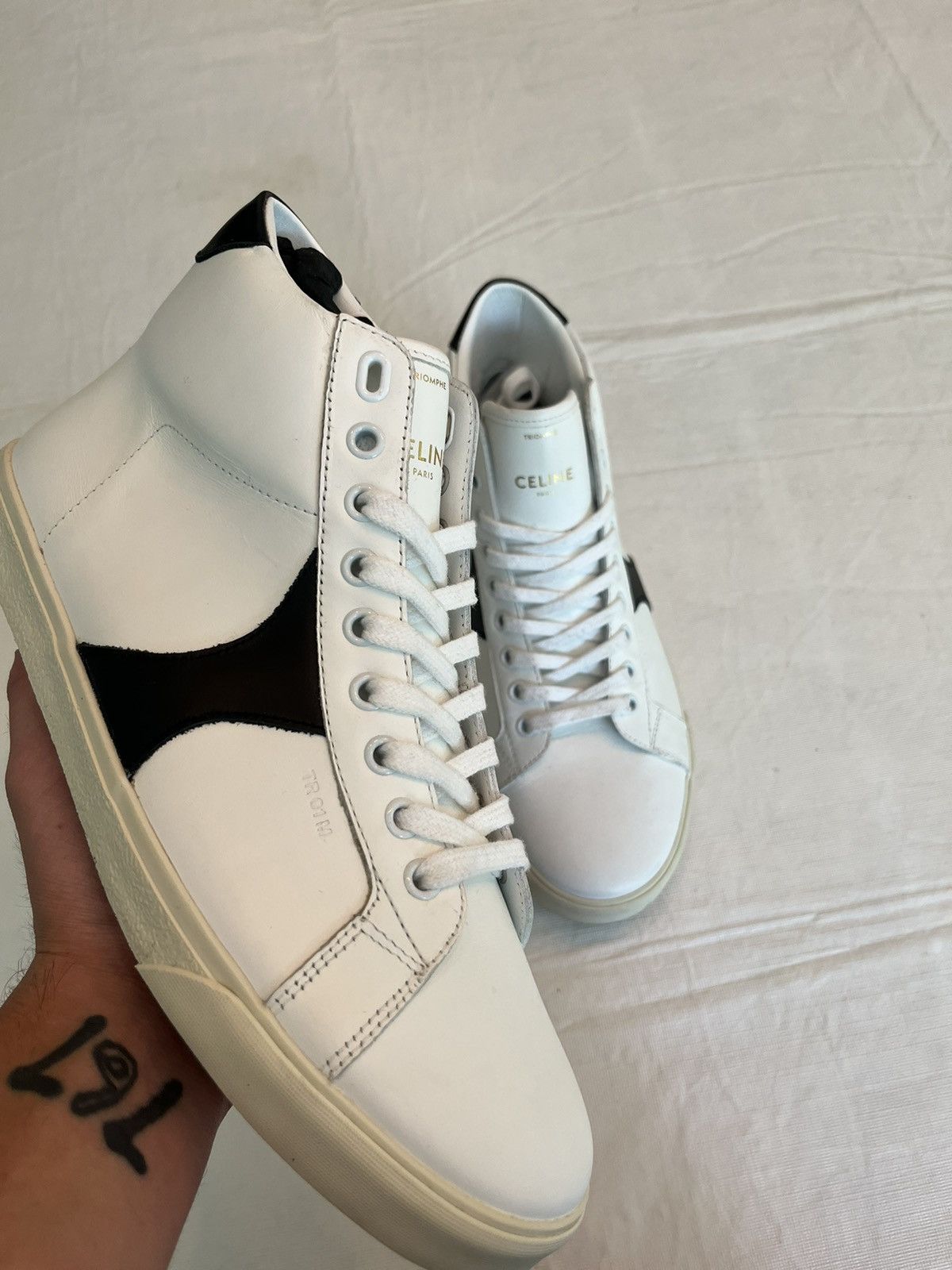 Celine Celine TR 01 M Hi Top Sneakers | Grailed