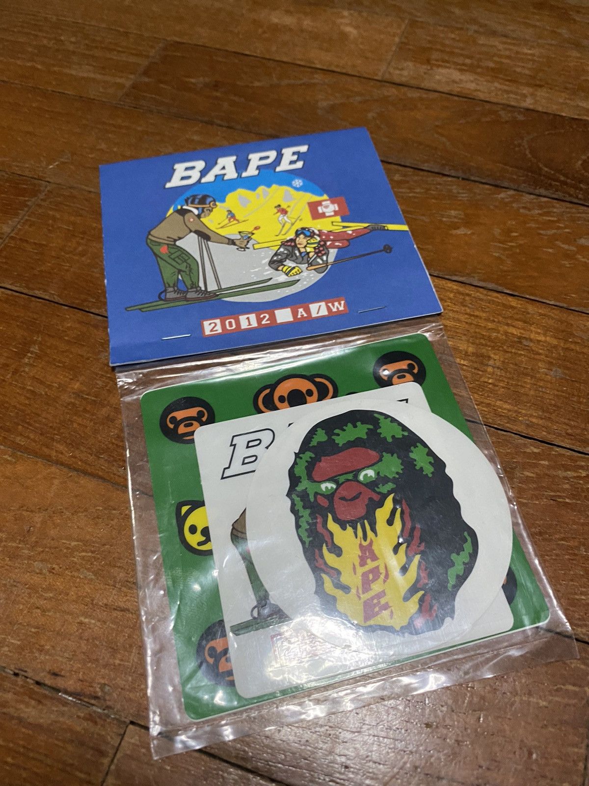 Bape RARE 2012 A/W Bape Sticker Pack | Grailed