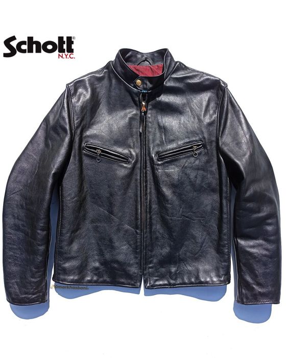 Schott Schott 641xx Café Racer Leather Biker Jacket | Grailed