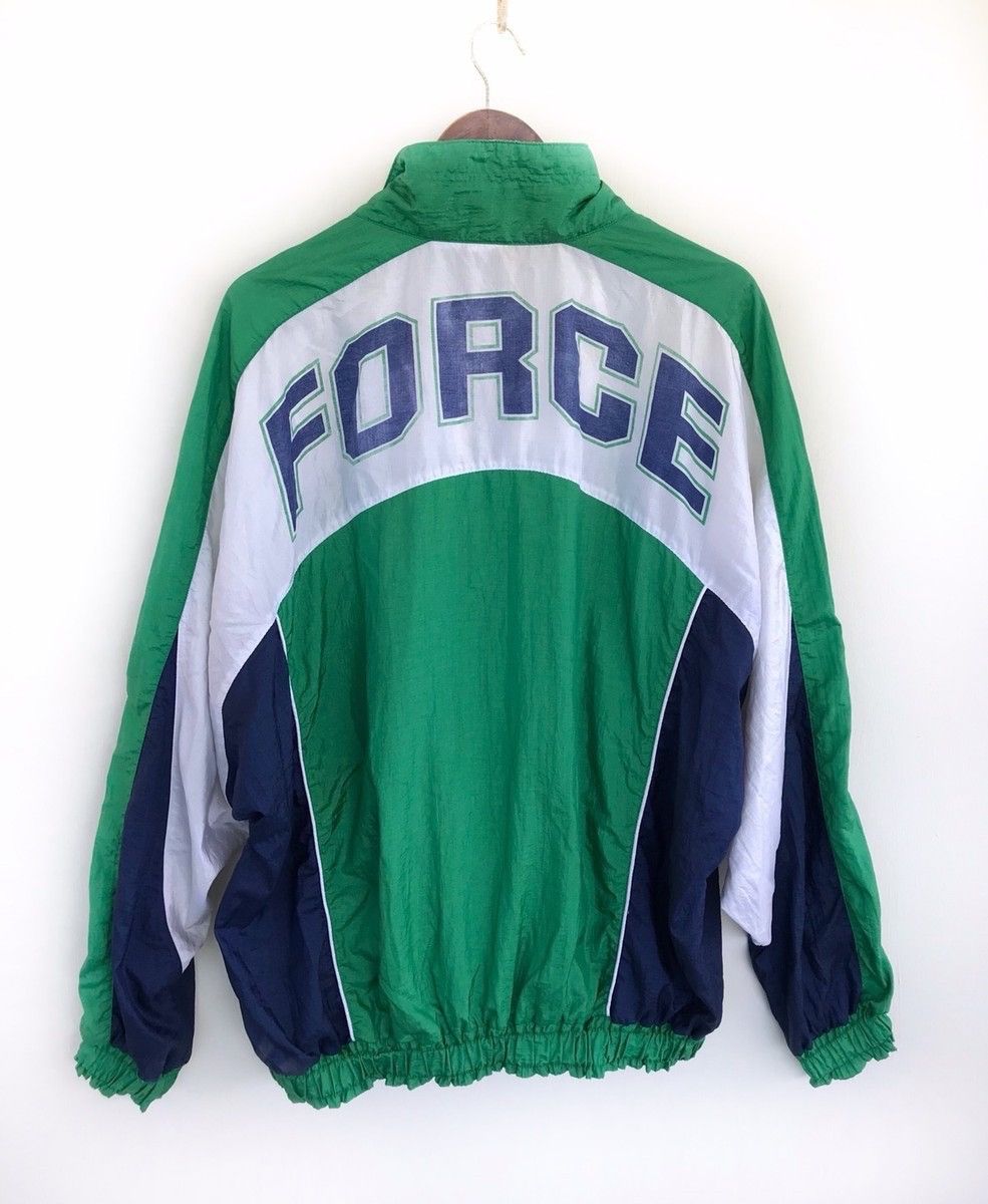 Nike × Vintage Vintage Nike Force Colourblock Windbreaker Streetwear ...