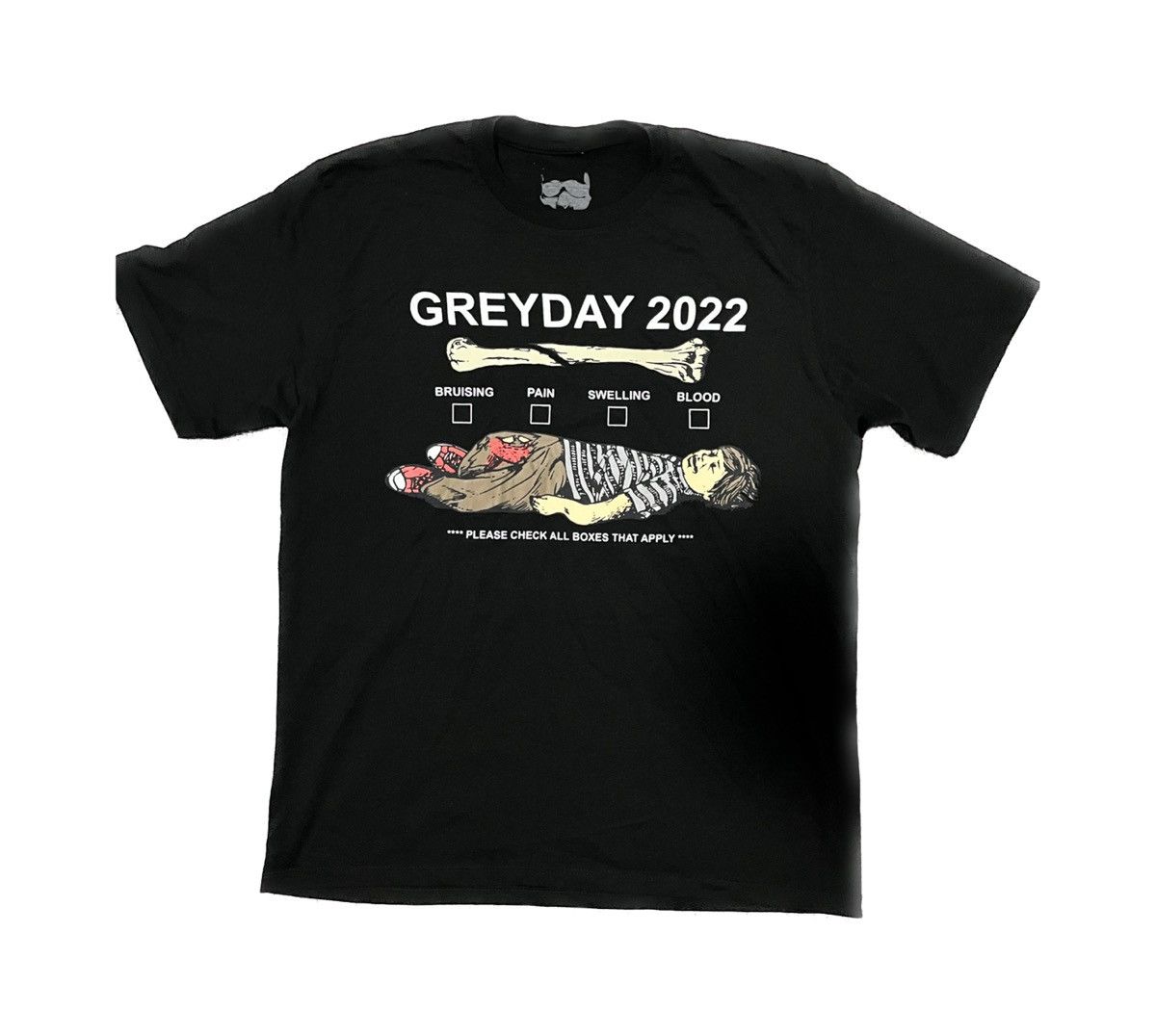 G59 Records GreyDay Tour 2022-Broken Bone Tee | Grailed