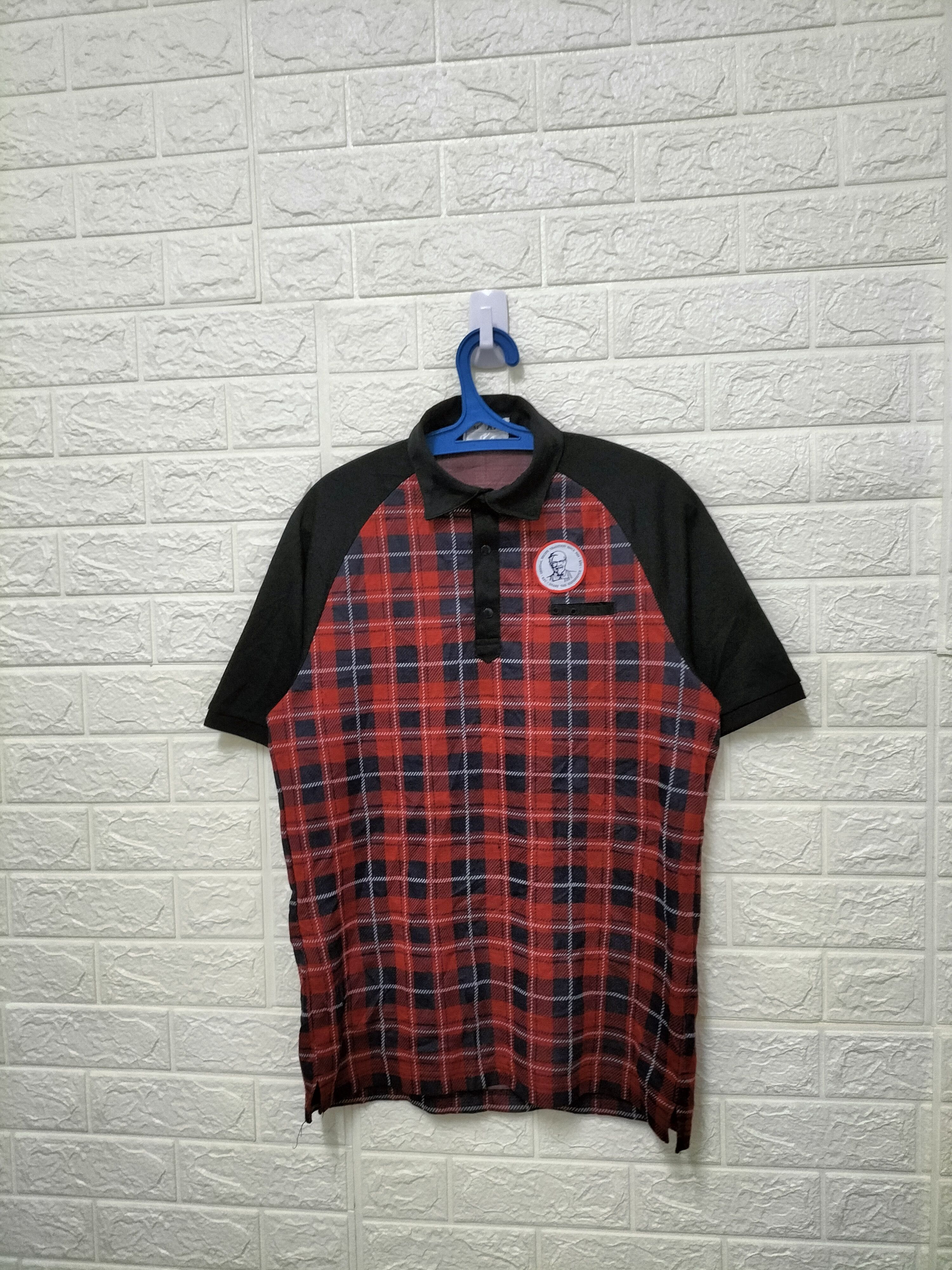 Streetwear Kfc Checkered Polos Tee | Grailed