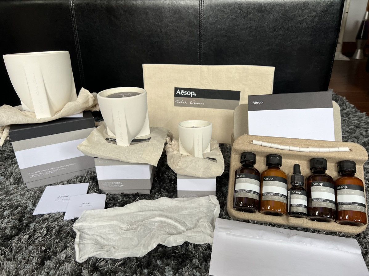 Aesop × Rick Owens Rick Owens x Aesop Candles & Travel Kit FULL ...