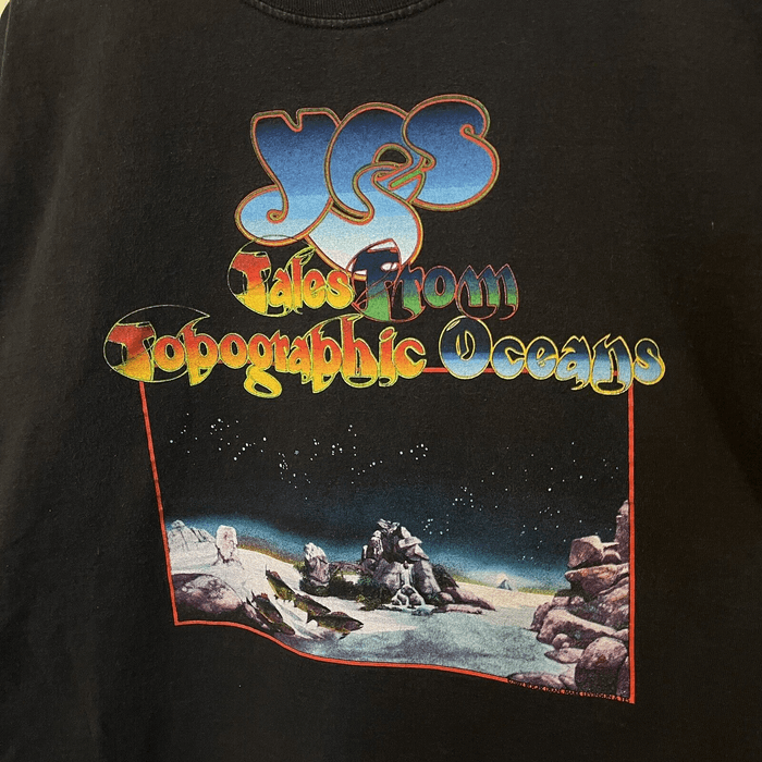 Vintage YES T- Shirt XL Black Tales From Topographic Oceans | Grailed