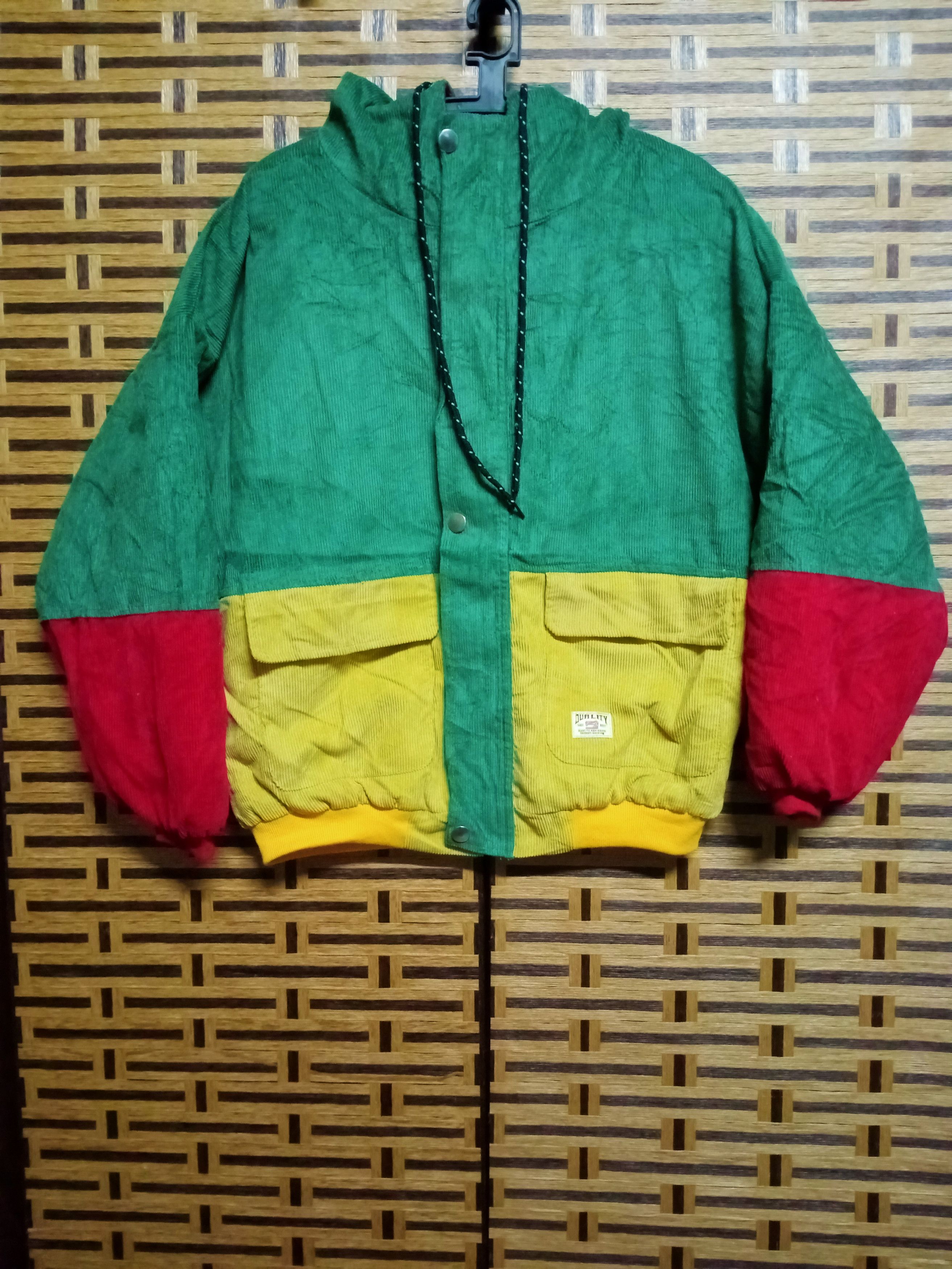 Rare × Vintage Rare 💥 BBaroma bamboo corduroy jacket hoodies rasta ...