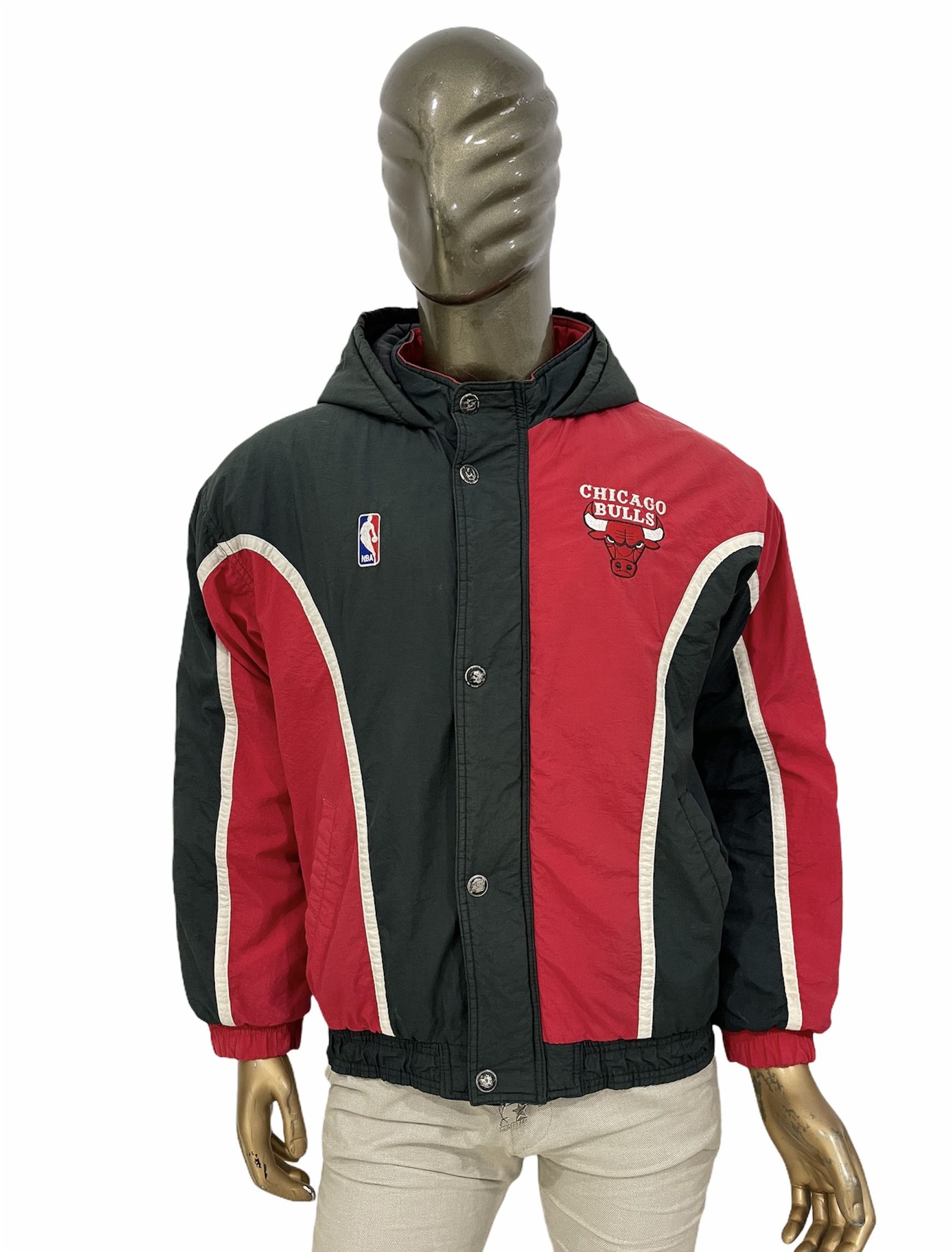 Vintage 🔥 Chicago Bulls starter vintage NBA bomber puffer jacket | Grailed