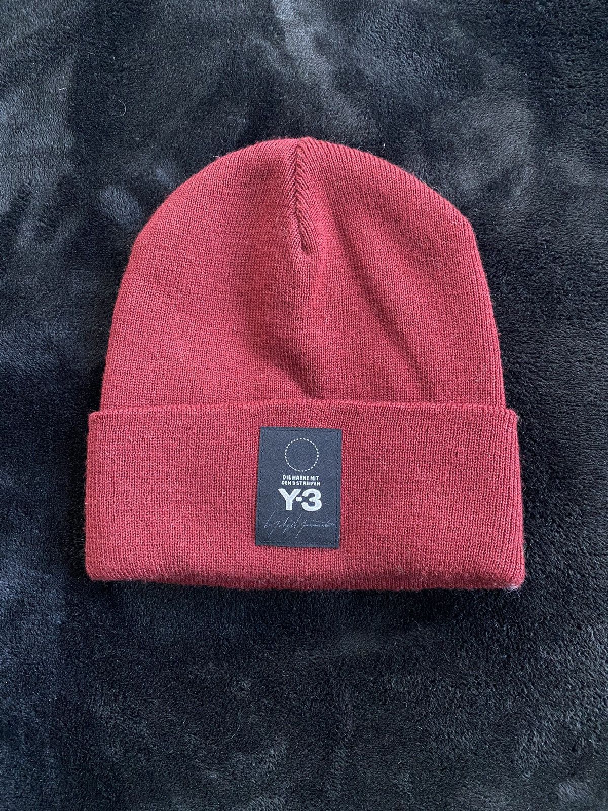 Y-3 Maroon Y-3 Beanie | Grailed