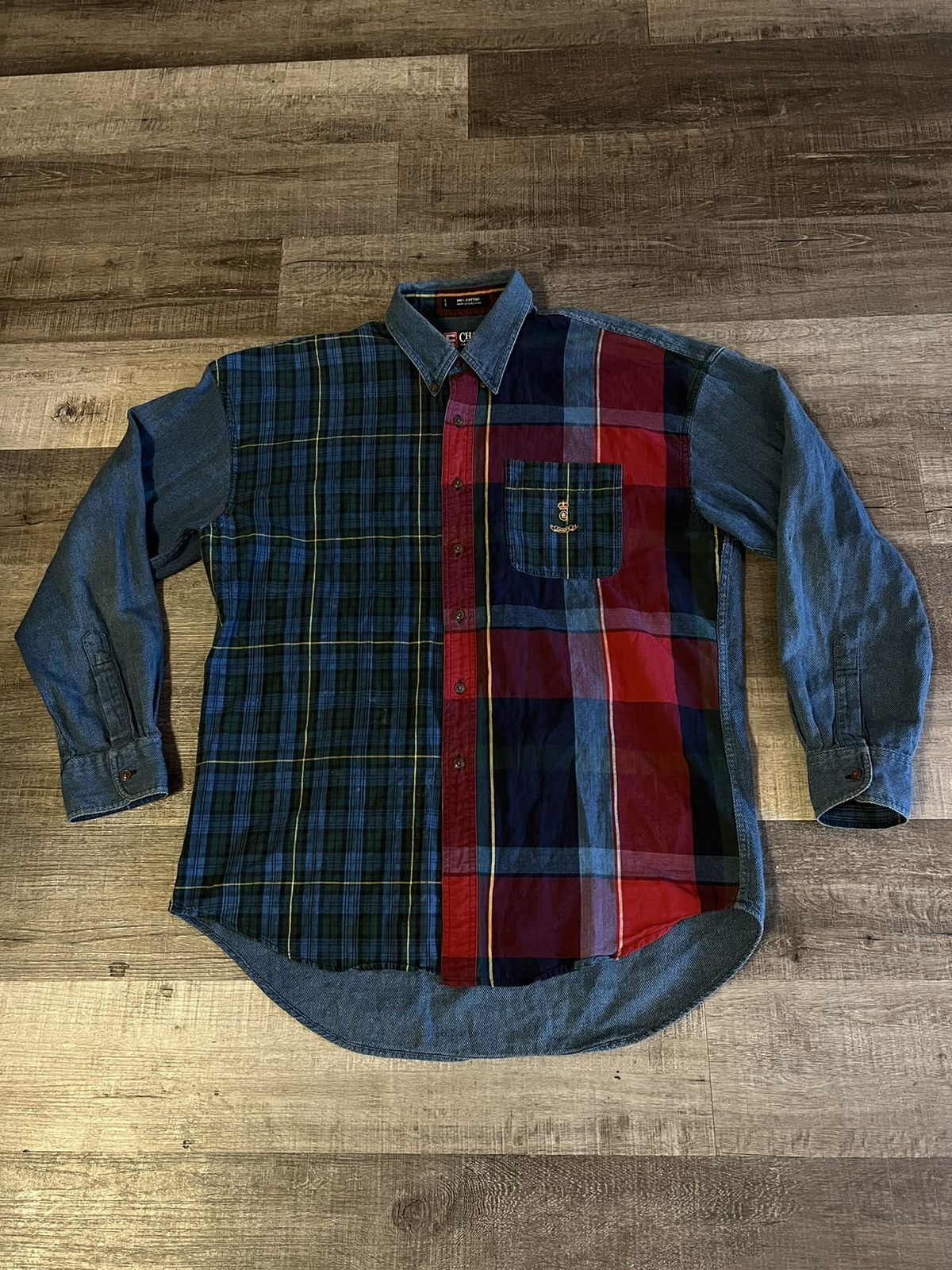 Ralph Lauren Vintage Ralph Lauren patchwork flannel shirt | Grailed