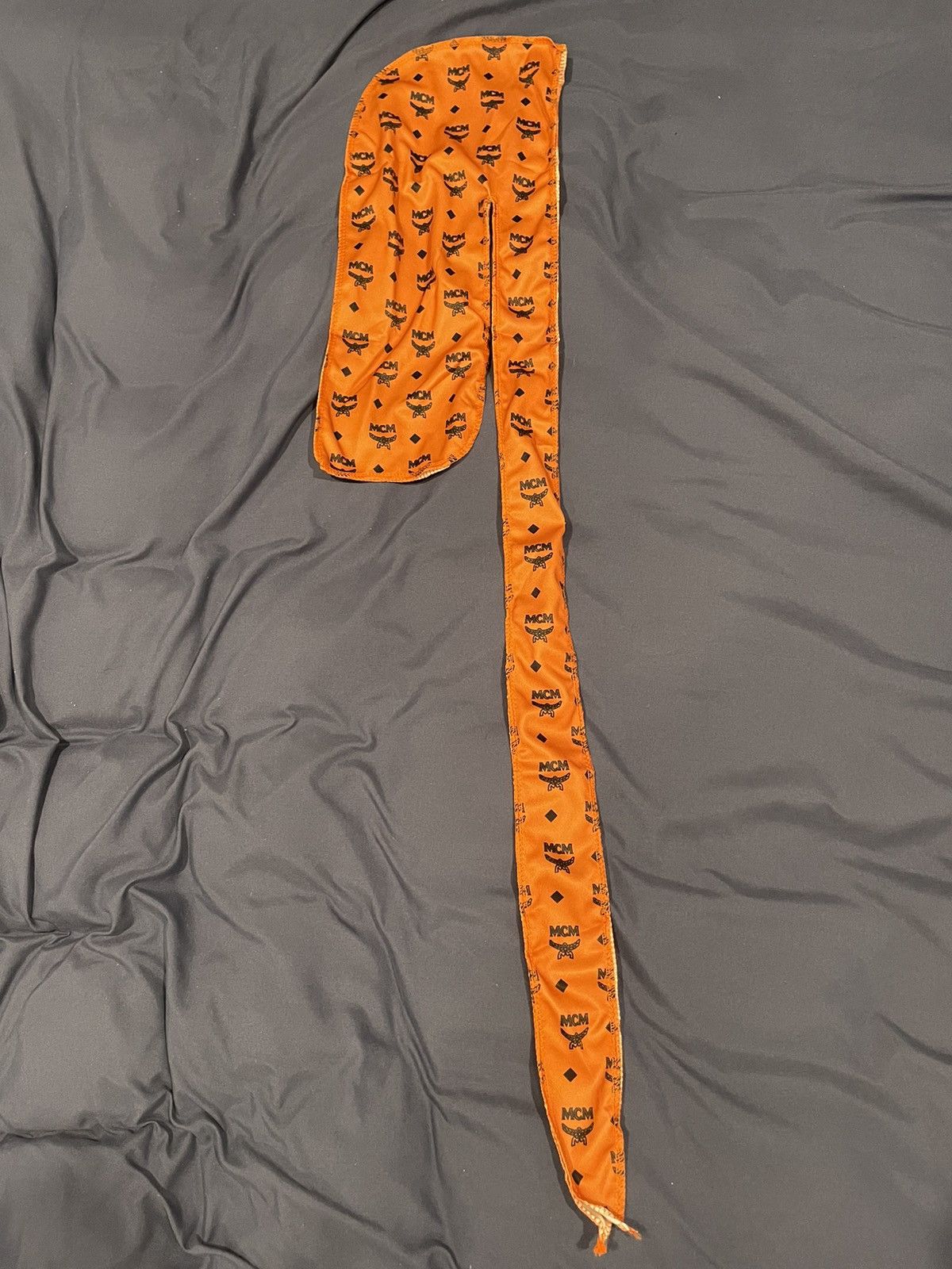 Custom DESIGNER DURAG “MCM” | Grailed