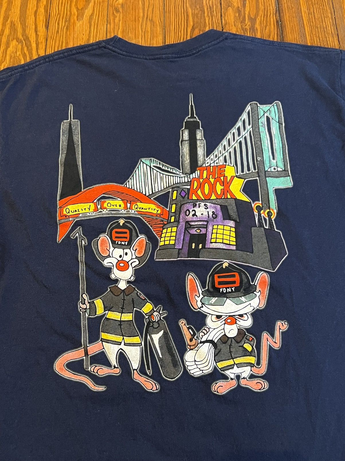 Streetwear × Vintage × Warner Bros Vintage Pinky And The Brain FDNY ...