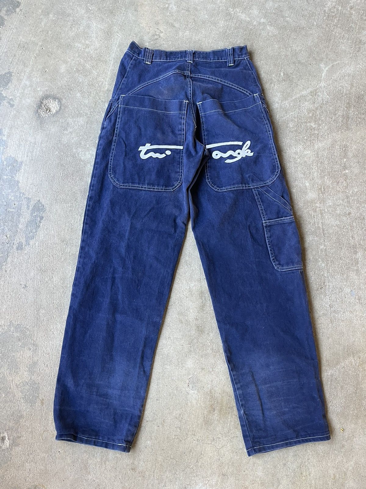 Vintage Vintage 90s Triangle Baggy Pants | Grailed