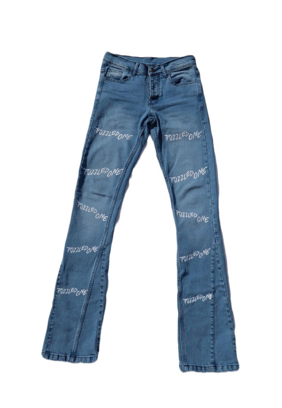 Japanese Brand Signature PUZZLED ONE Stack Denim | Grailed