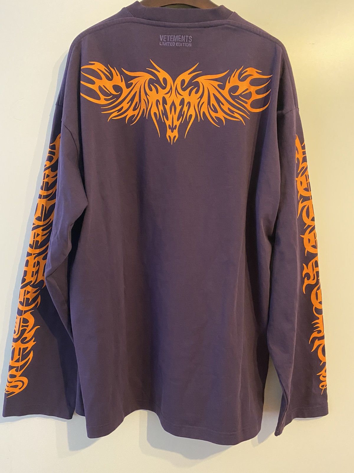 Vetements Limited Edition Gothic Long Sleeve Tee (Oversized fit) (s ...