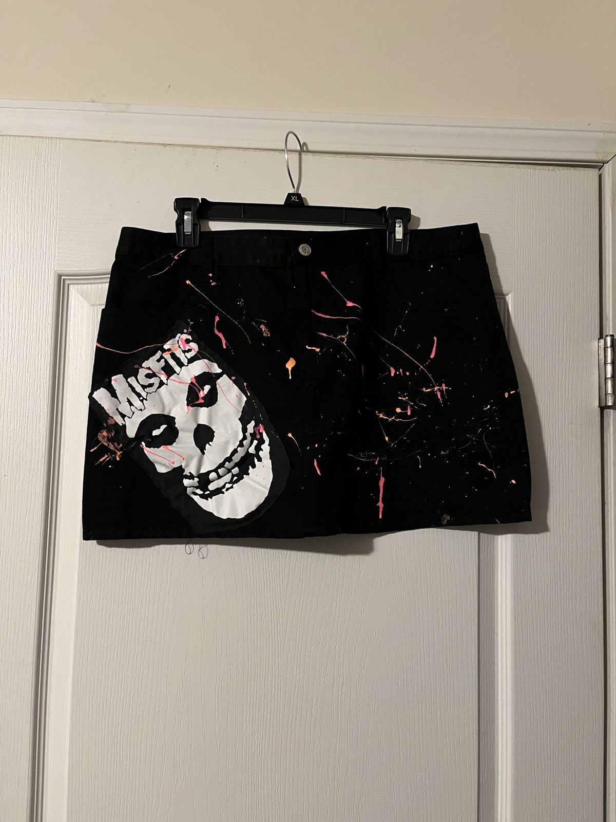 Custom × Misfits Upcycled Misfits skirt | Grailed