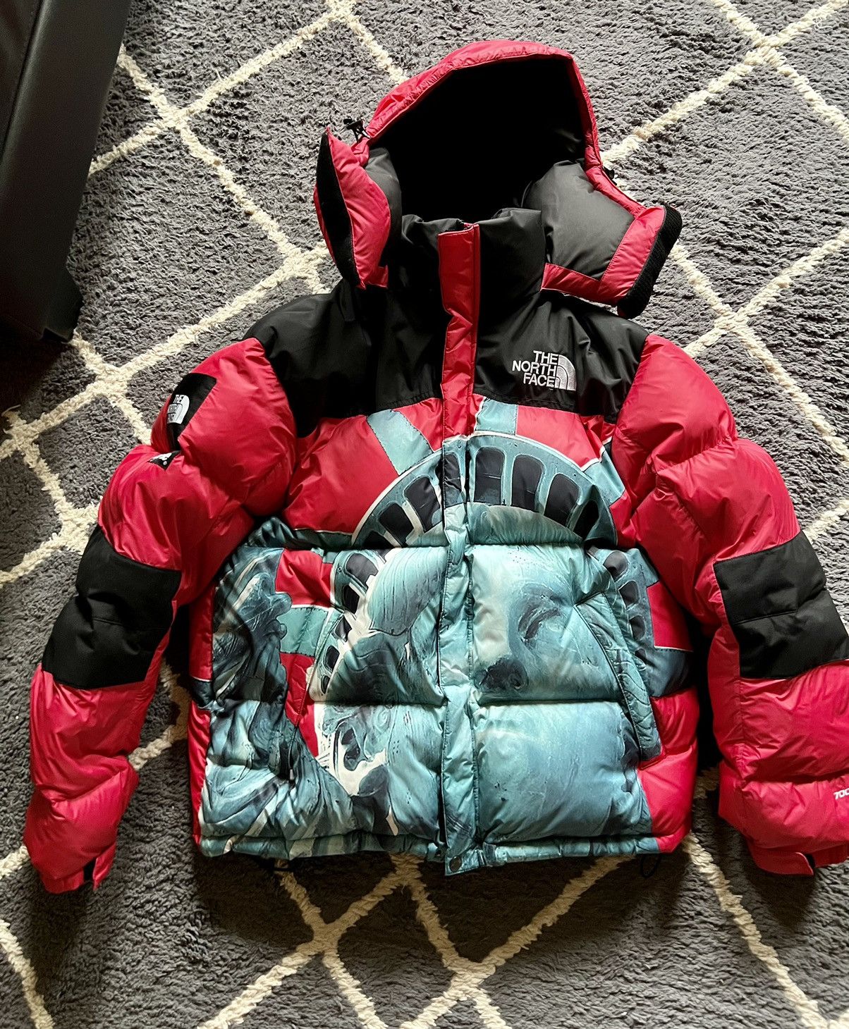 Supreme Supreme TNF Statue of Liberty Baltoro jacket | Grailed